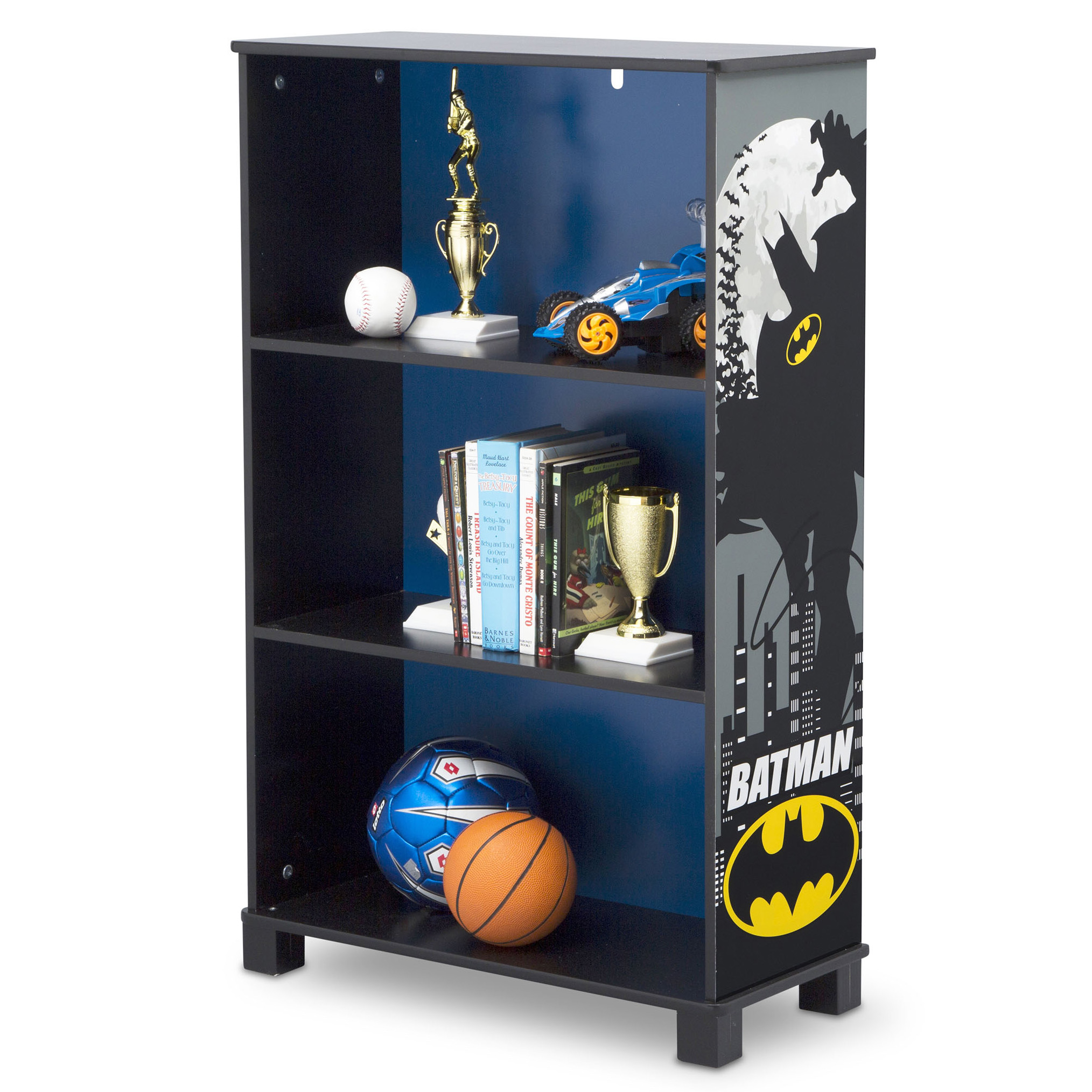 Delta Children Reese 3-Shelf Bookcase, Ebony/Natural - Walmart.com