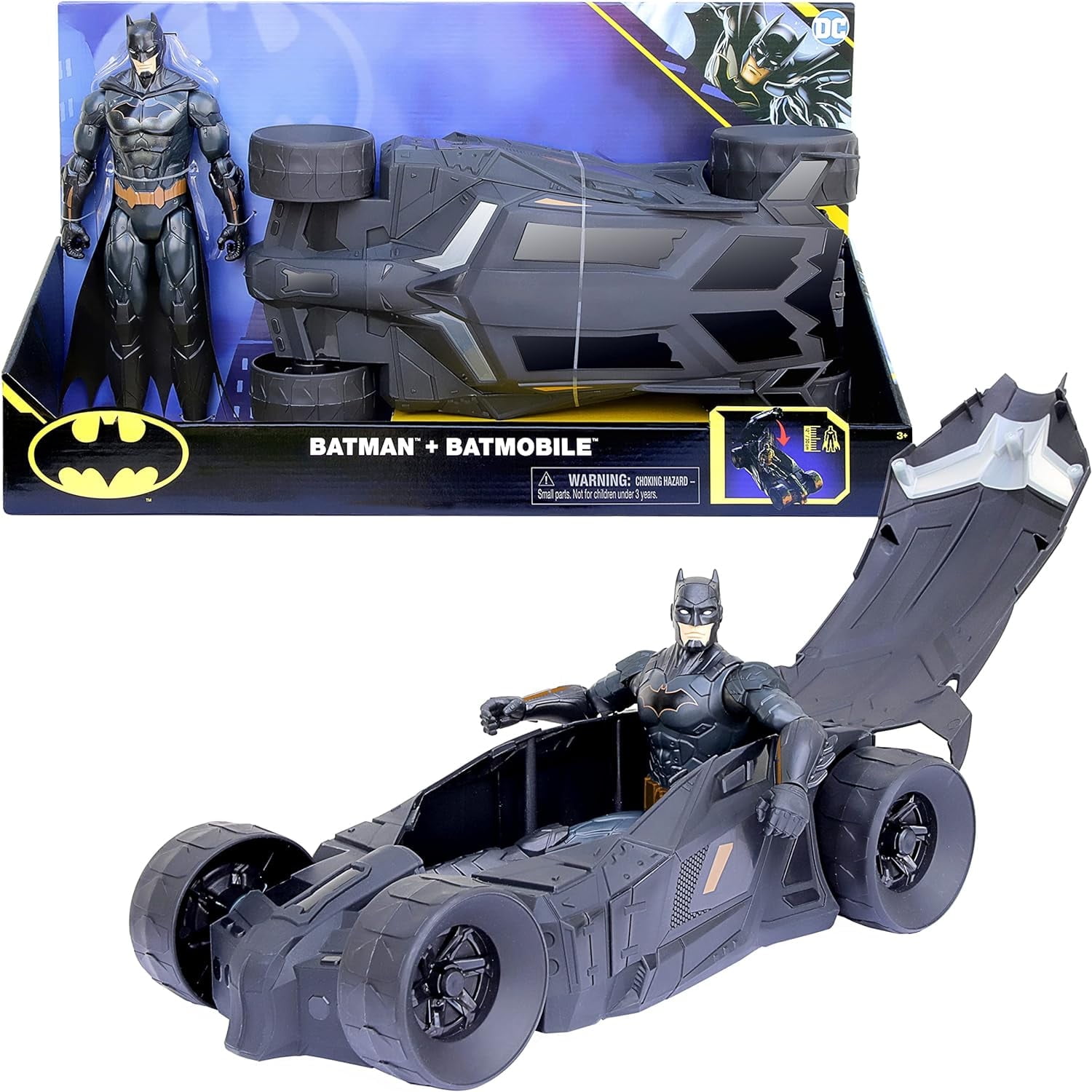 DC Comics Batman Figure and Batmobile with Hood - Walmart.com