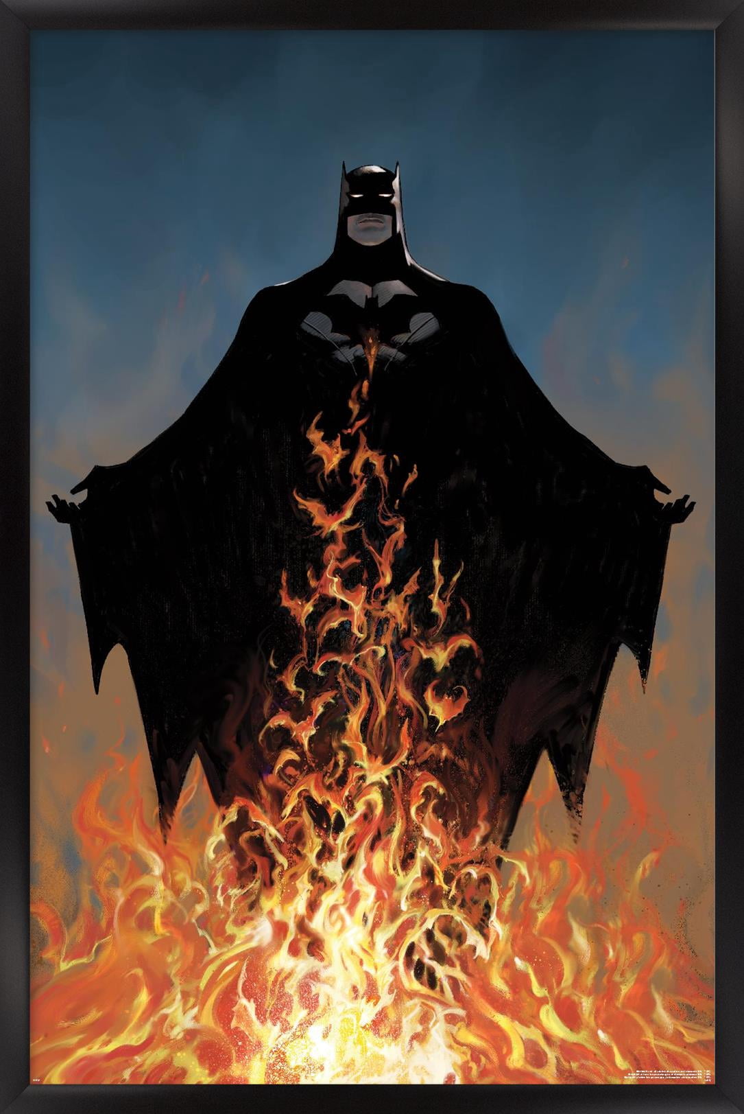DC Comics Batman - Fire Wall Poster, 14.725" x 22.375" Framed - Walmart.com
