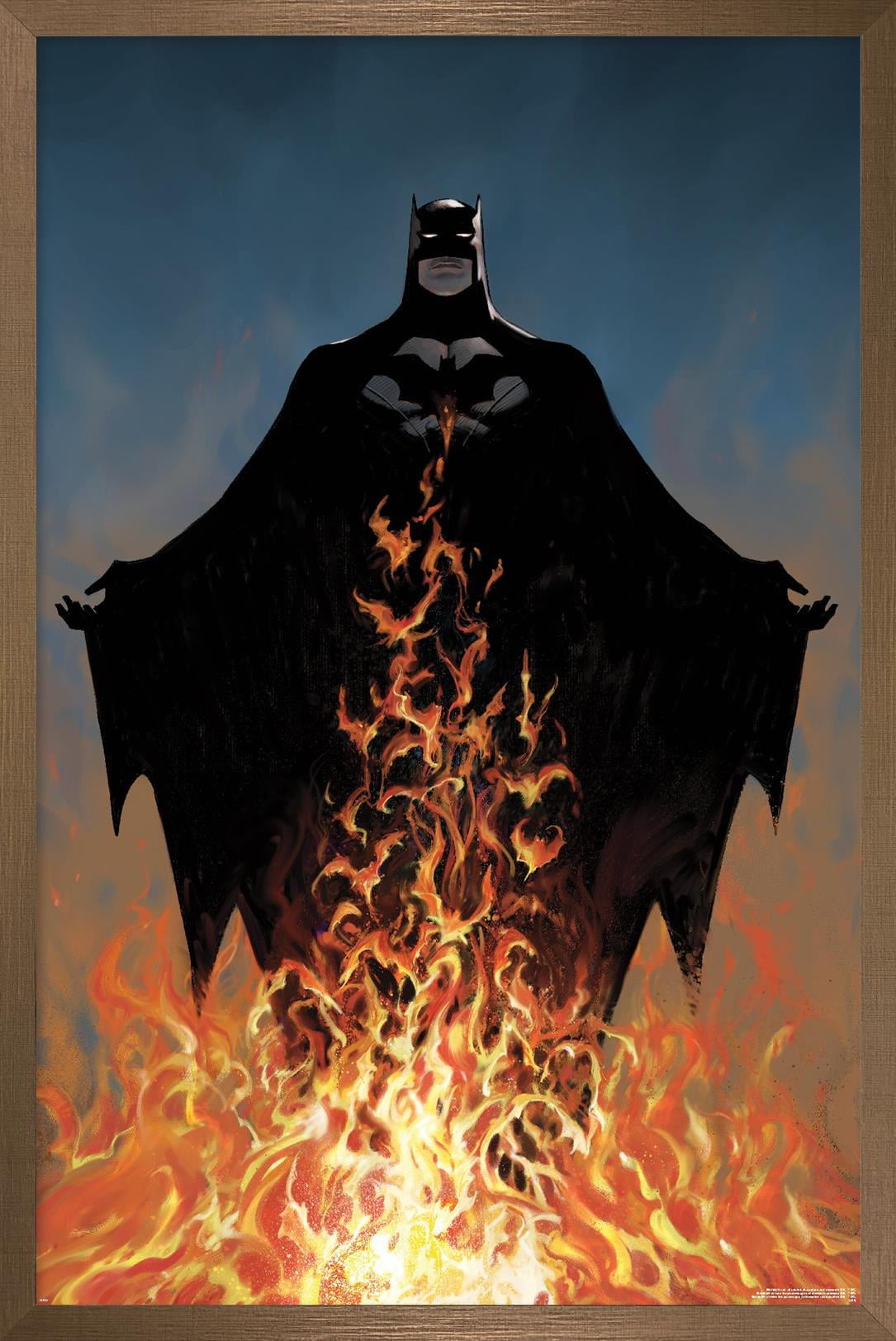 DC Comics Batman - Fire Wall Poster, 14.725" x 22.375" Framed - Walmart.com