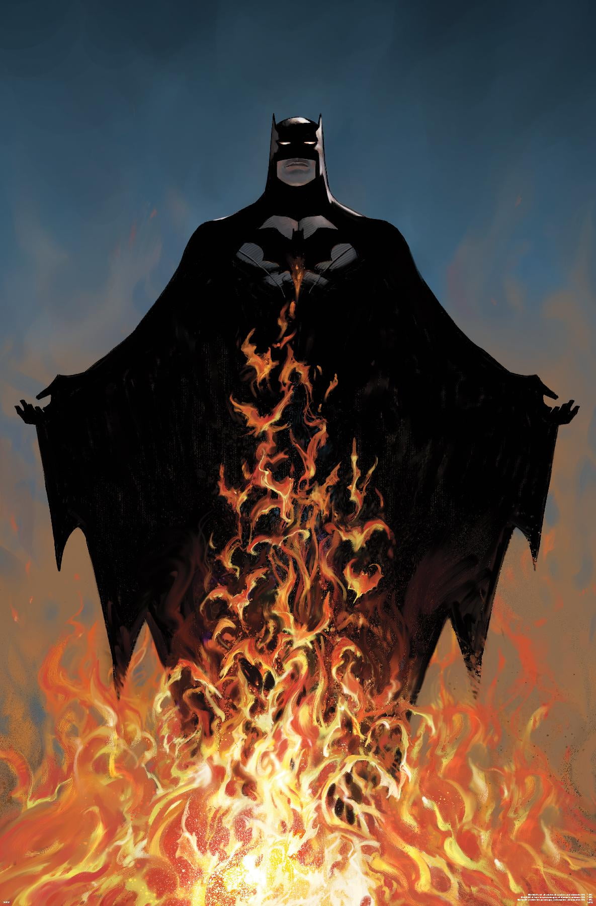 DC Comics Batman - Fire Wall Poster, 14.725" x 22.375" - Walmart.com