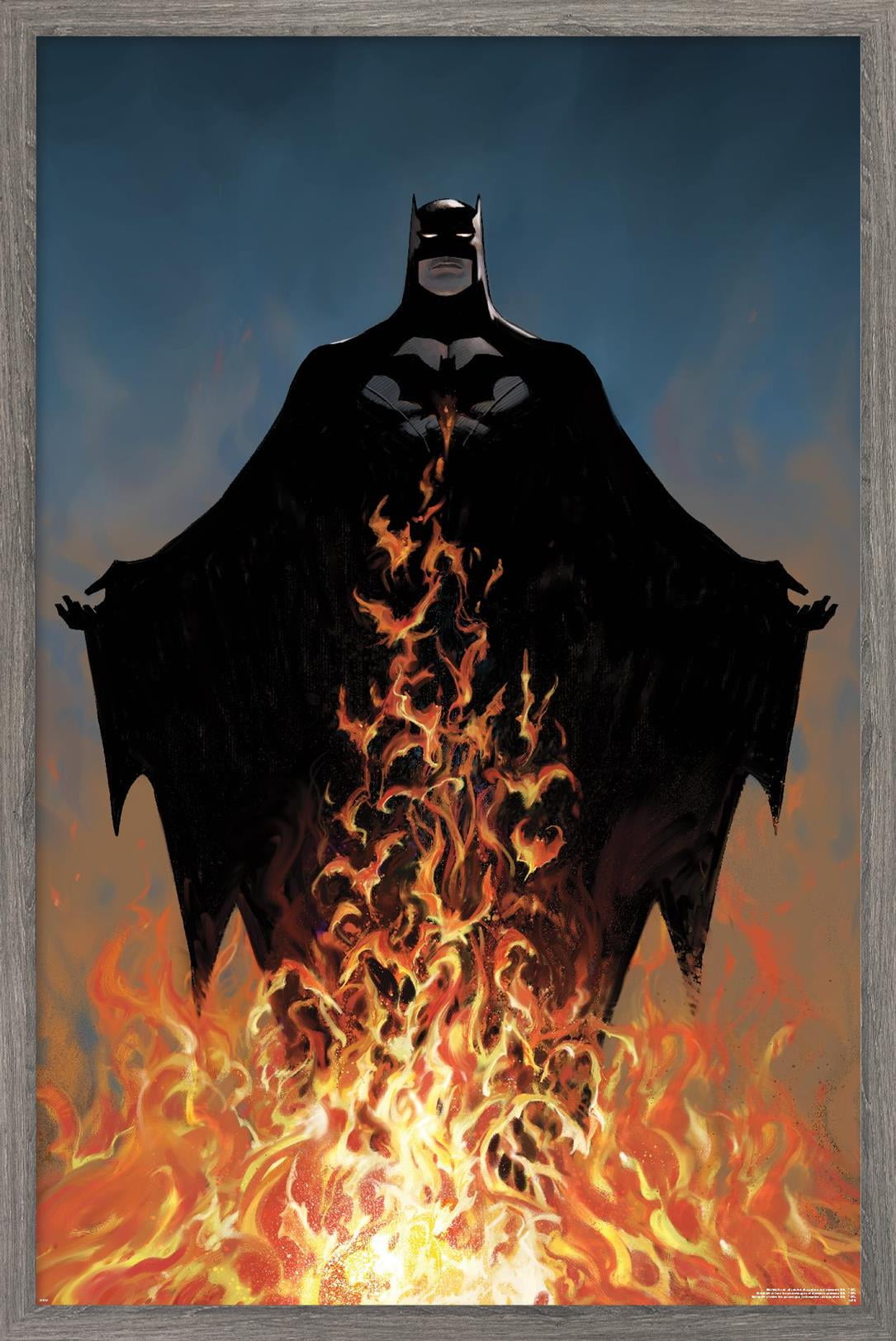 DC Comics Batman - Fire Wall Poster, 22.375" x 34" Framed - Walmart.com