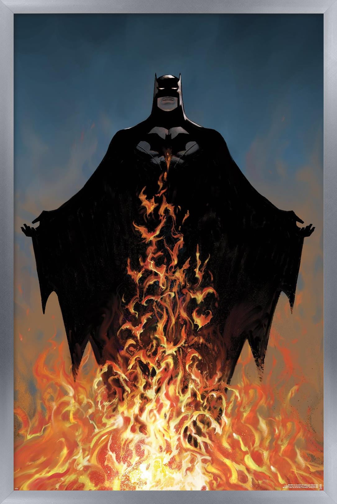 DC Comics Batman - Fire Wall Poster, 22.375" x 34" Framed - Walmart.com