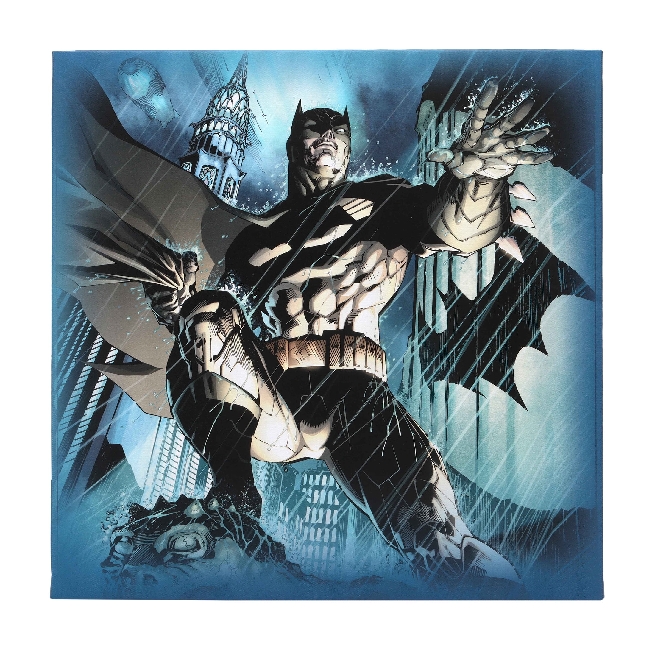 DC Comics Batman Gotham City Gallery Wrapped Canvas Wall Decor - Large ...