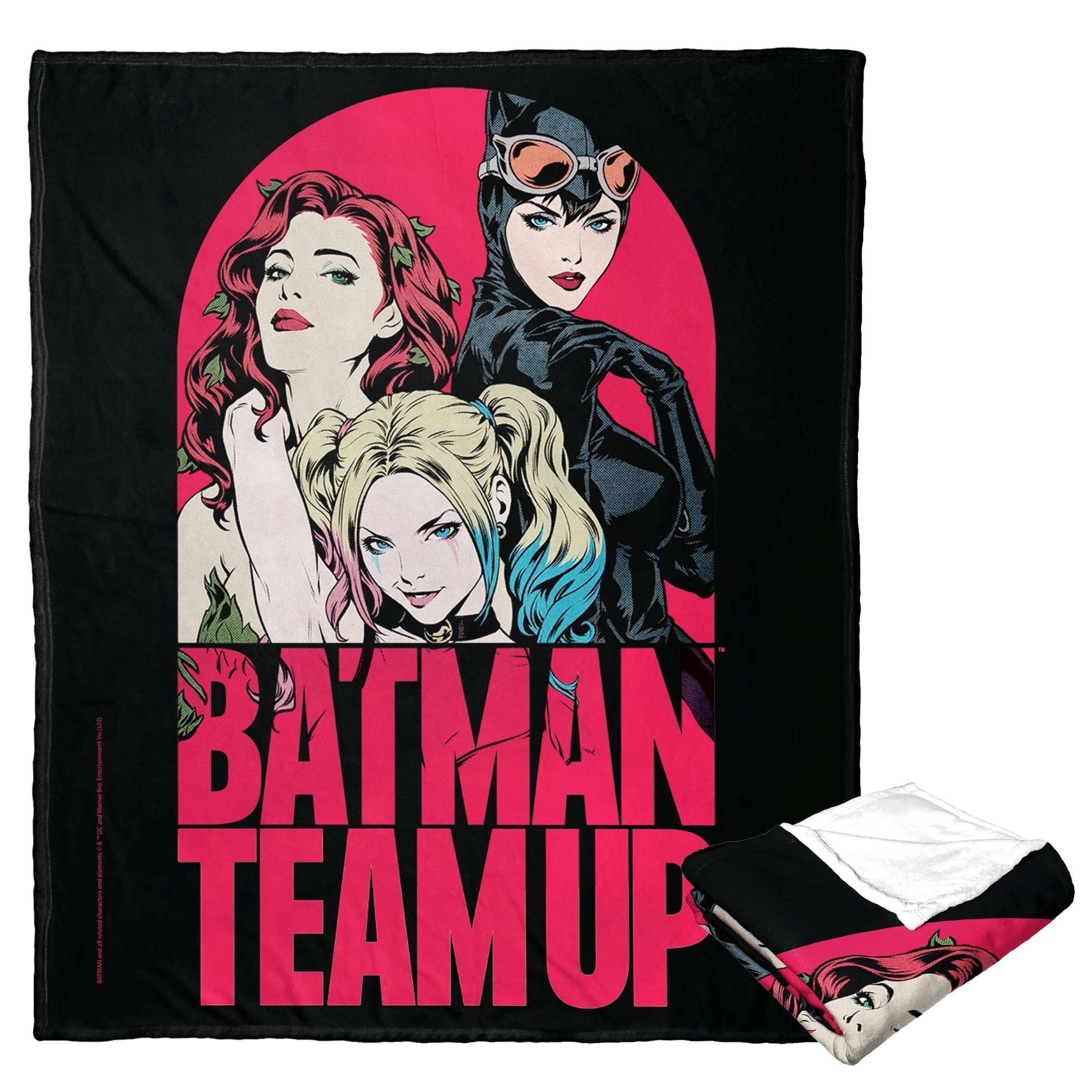 DC Comics Batman Gotham City Sirens Team Up Kids Silk Touch Throw ...