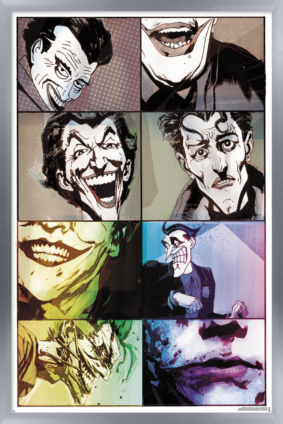 DC Comics Batman - Joker Smiles Wall Poster, 14.725" x 22.375" Framed ...