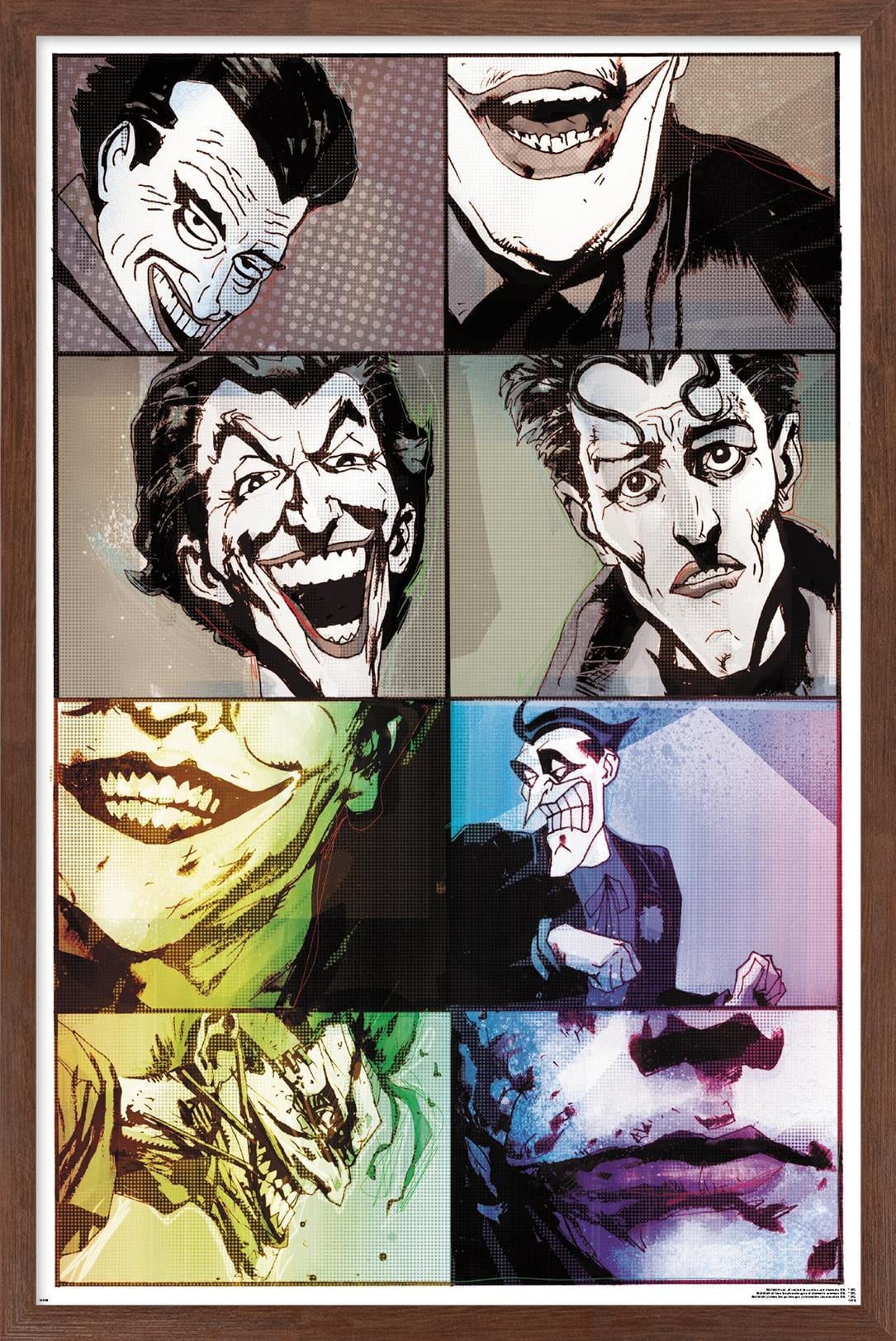 DC Comics Batman - Joker Smiles Wall Poster, 22.375" x 34" Framed ...