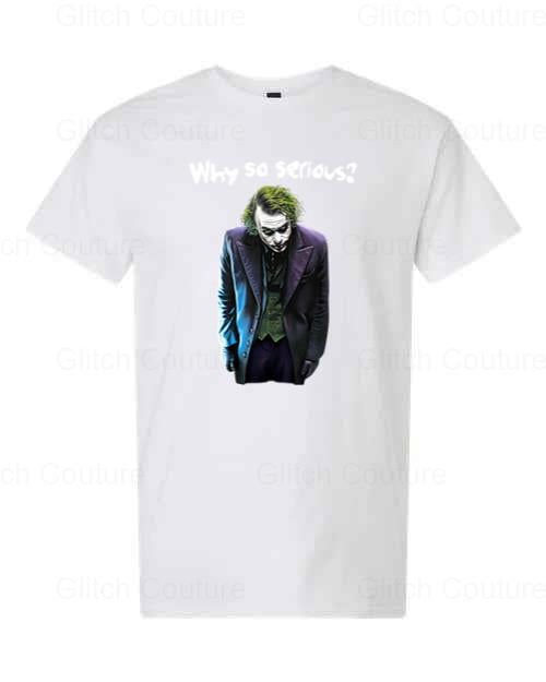 DC Comics Batman Joker Why So Serious Retro Villain Graphic T-Shirt up ...
