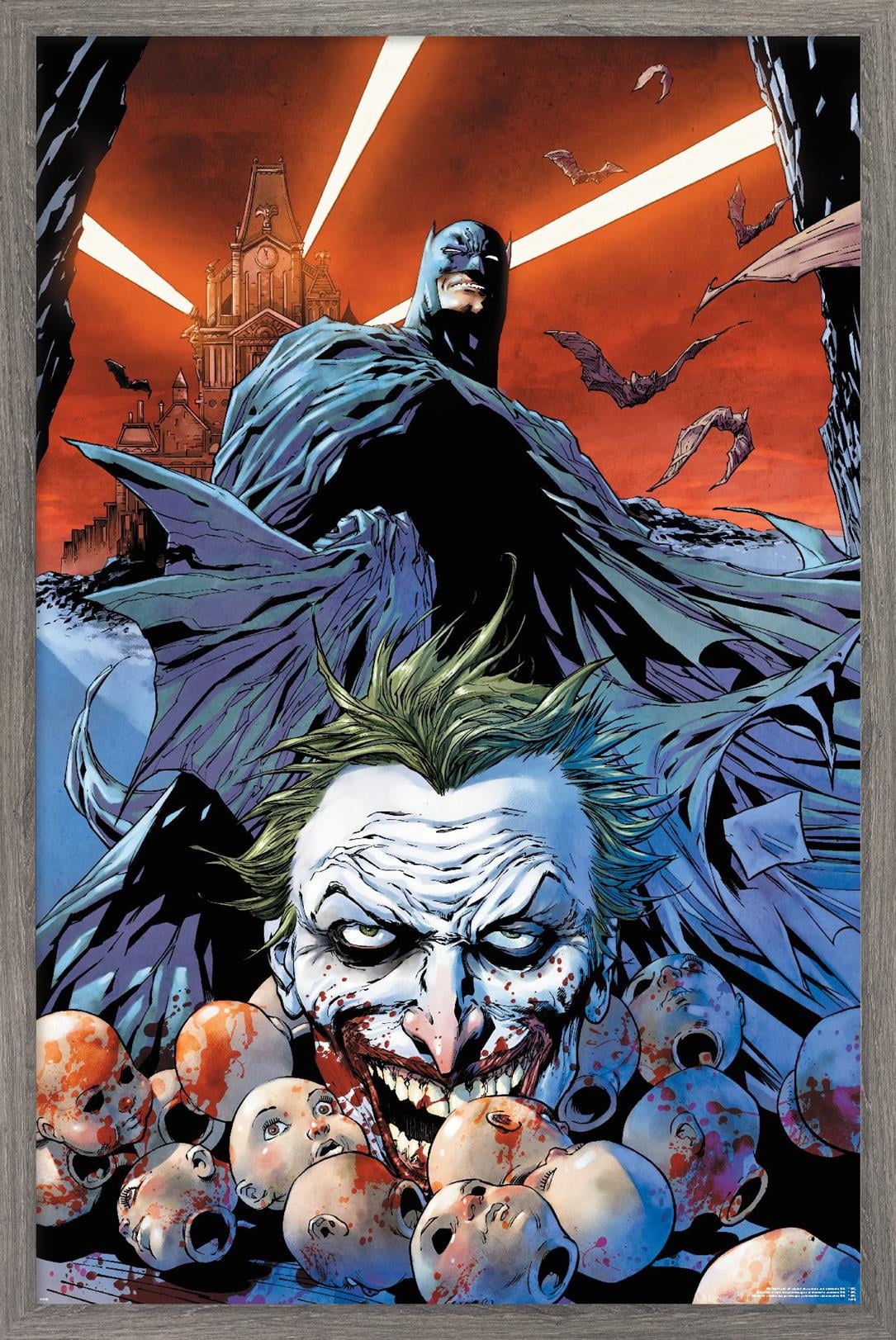 DC Comics Batman - Joker and Doll Heads Wall Poster, 14.725" x 22.375 ...