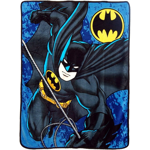 DC Comics Batman, "Knight Drop" Micro Raschel Throw Blanket, 46" x 60 ...