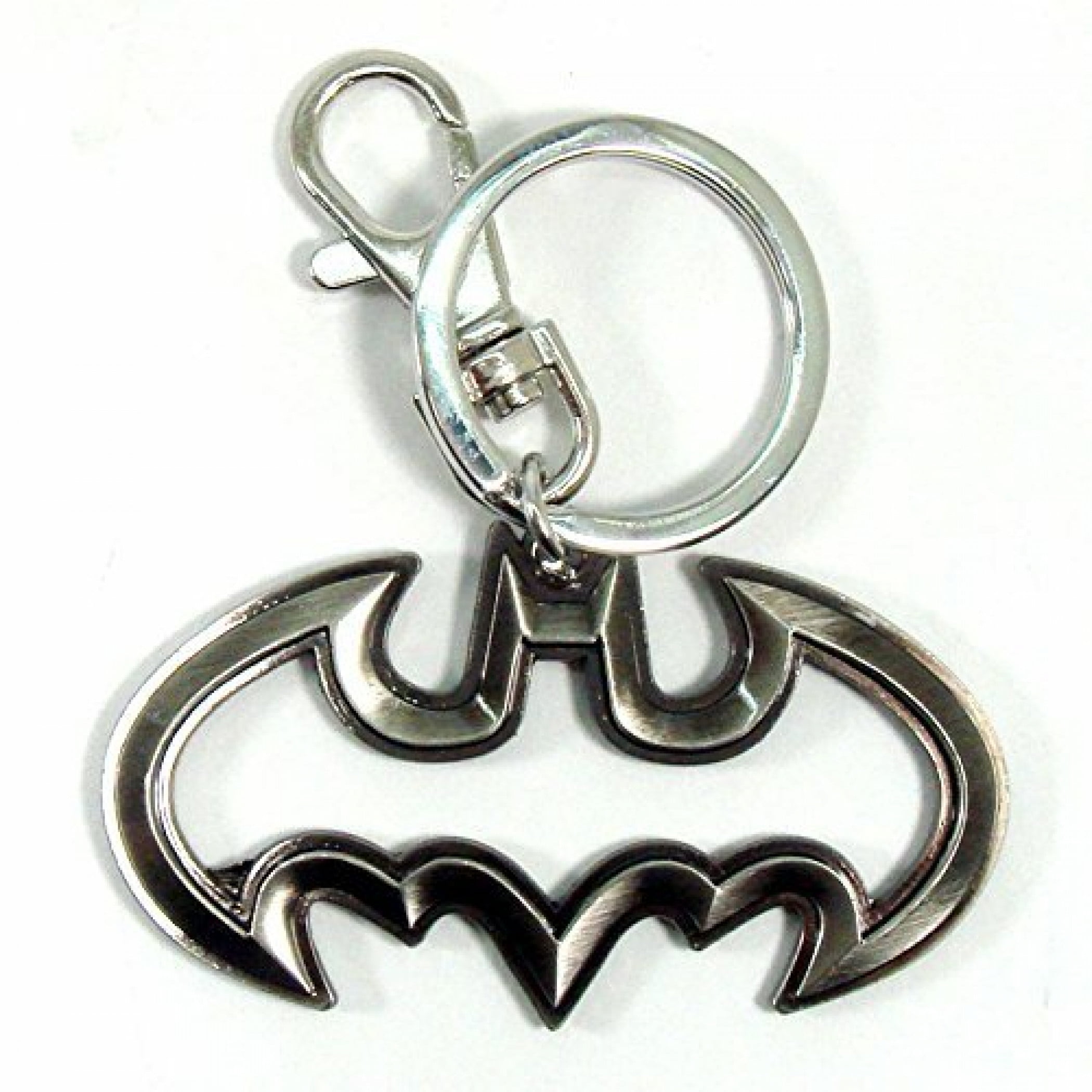 Batman Logo Cutout Pewter Keychain - Walmart.com