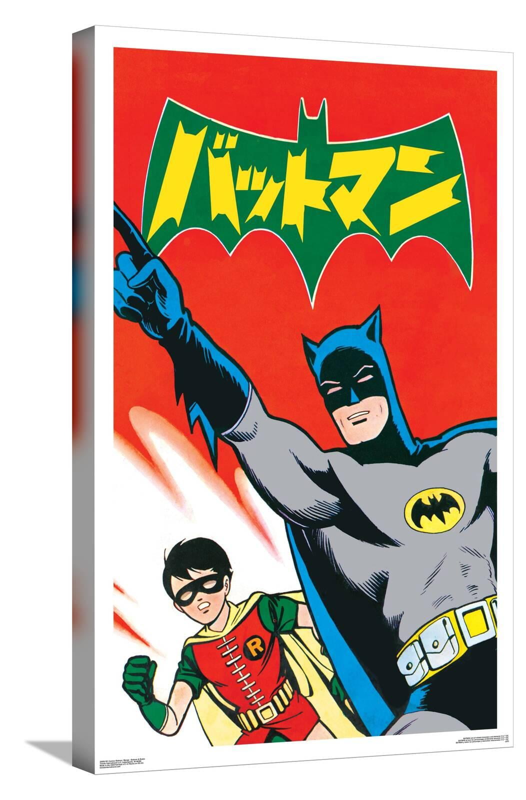DC Comics Batman: Manga - Batman & Robin Canvas Wall Poster, 14.725" x ...
