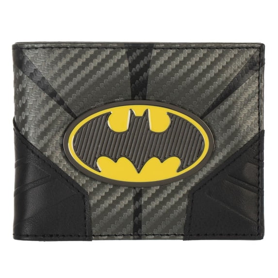 DC Comics Batman Metal Badge Bifold Wallet, Faux leather - Walmart.com