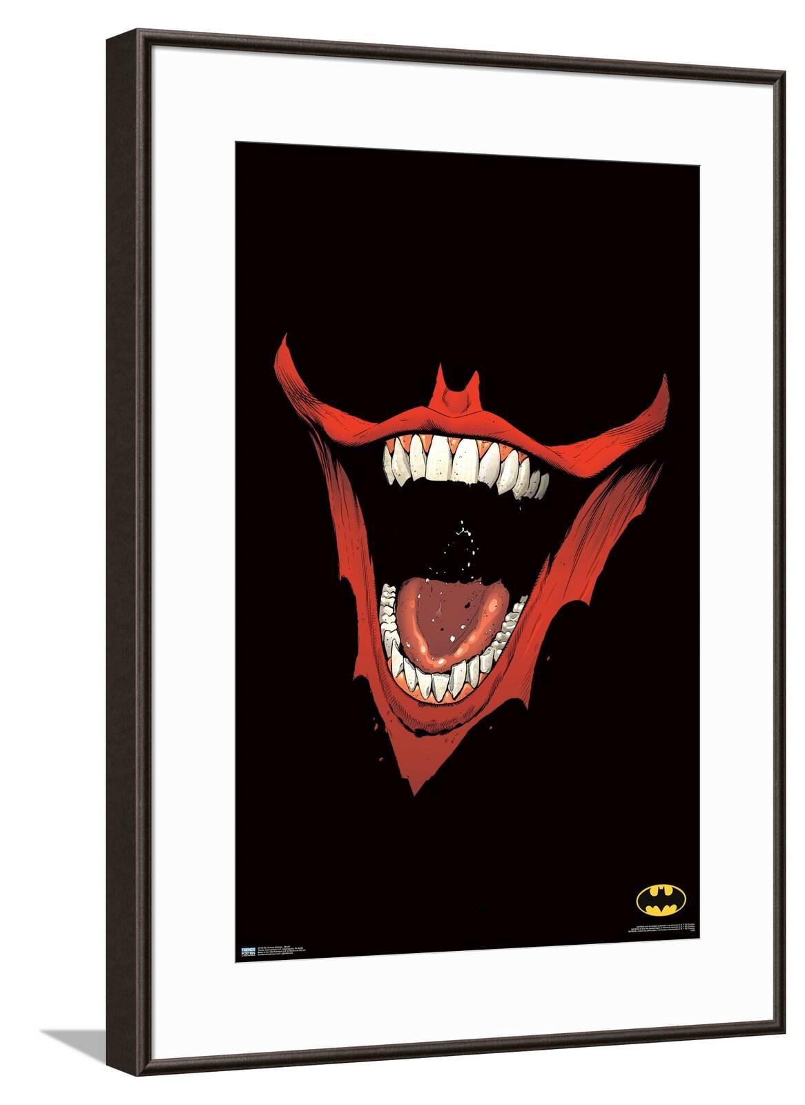 DC Comics Batman - Mouth Canvas Wall Poster, 14.725" x 22.375 ...
