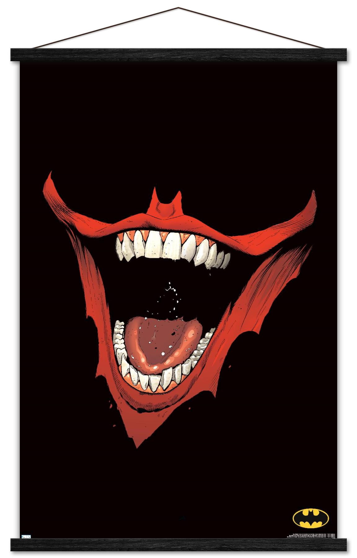 DC Comics Batman - Mouth Wall Poster with Wooden Magnetic Frame, 22.375 ...