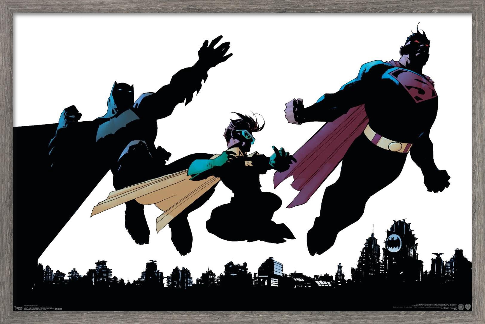 DC Comics - Batman - Robin - Superman - Trio Wall Poster, 22.375" x 34 ...