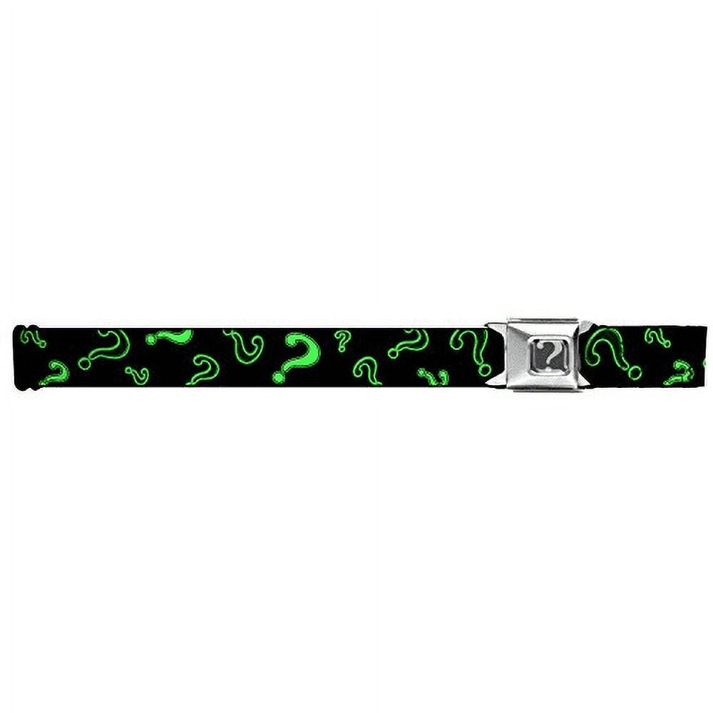 DC Comics Batman Seatbelt Belt - The Riddler Question Mark Logo ...
