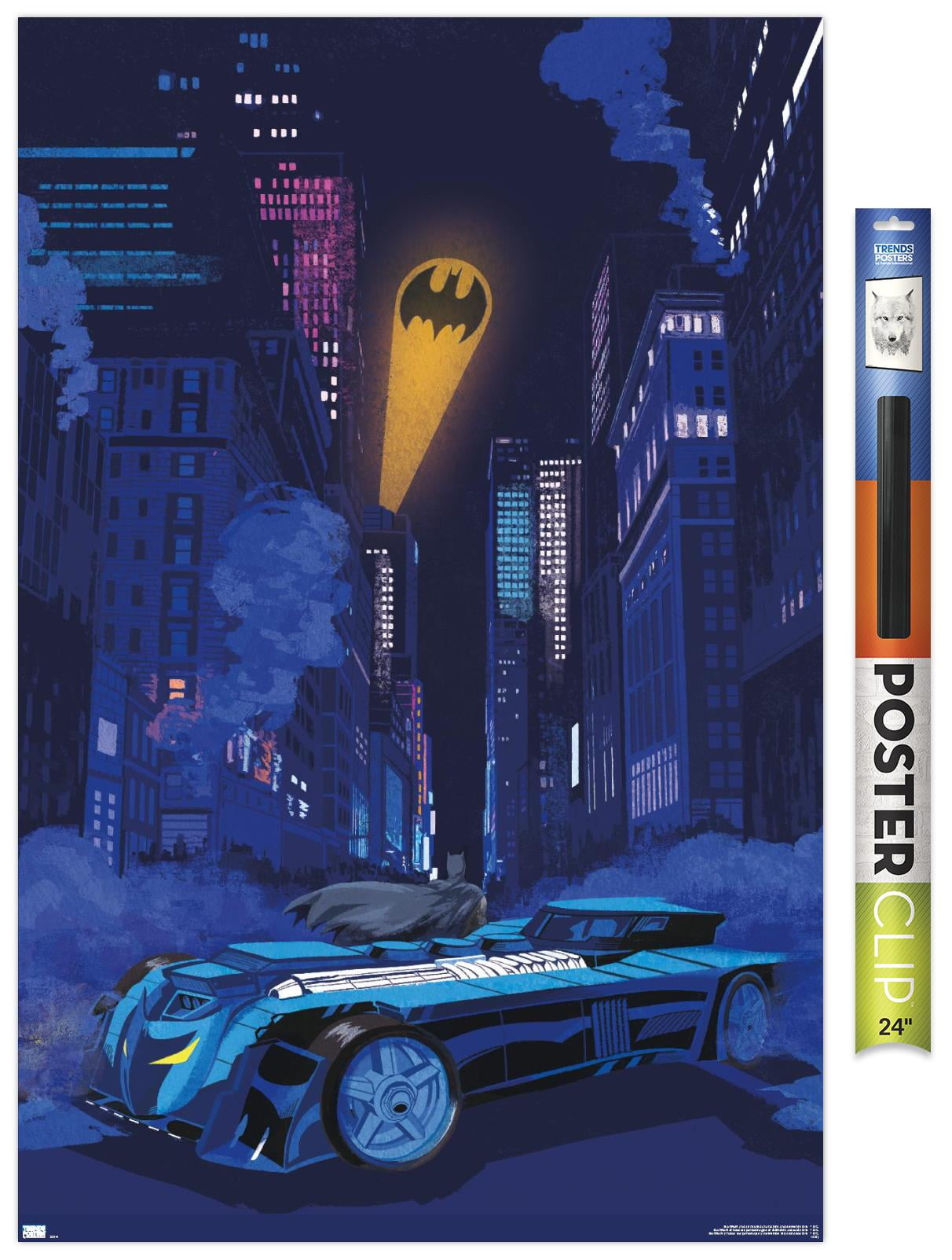 DC Comics - Batman - Skyline Bat Signal Wall Poster, 22.375" x 34 ...