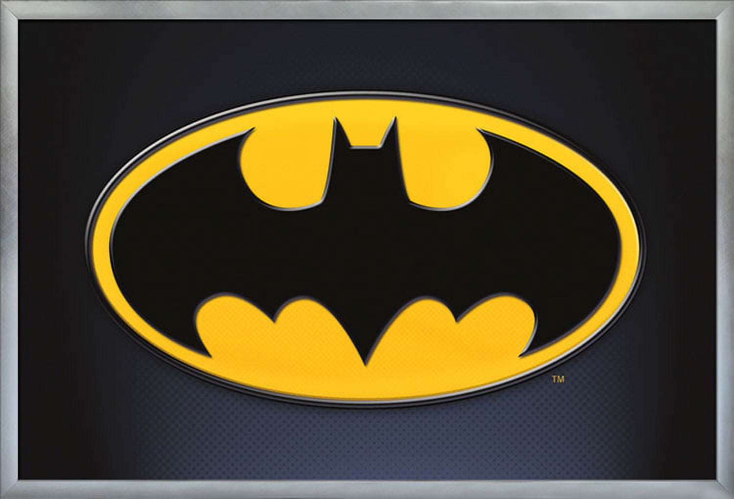 DC Comics - Batman - Symbol Wall Poster, 22.375" x 34", Framed ...
