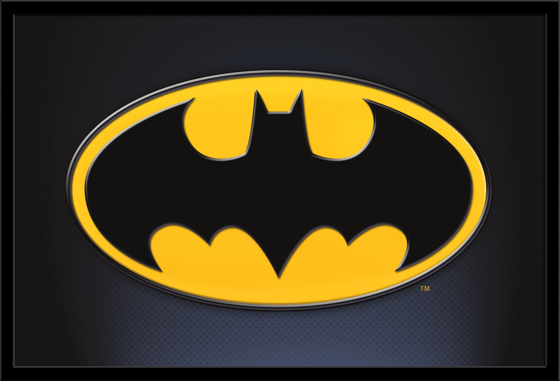 DC Comics - Batman - Symbol Wall Poster, 22.375" x 34", Framed ...