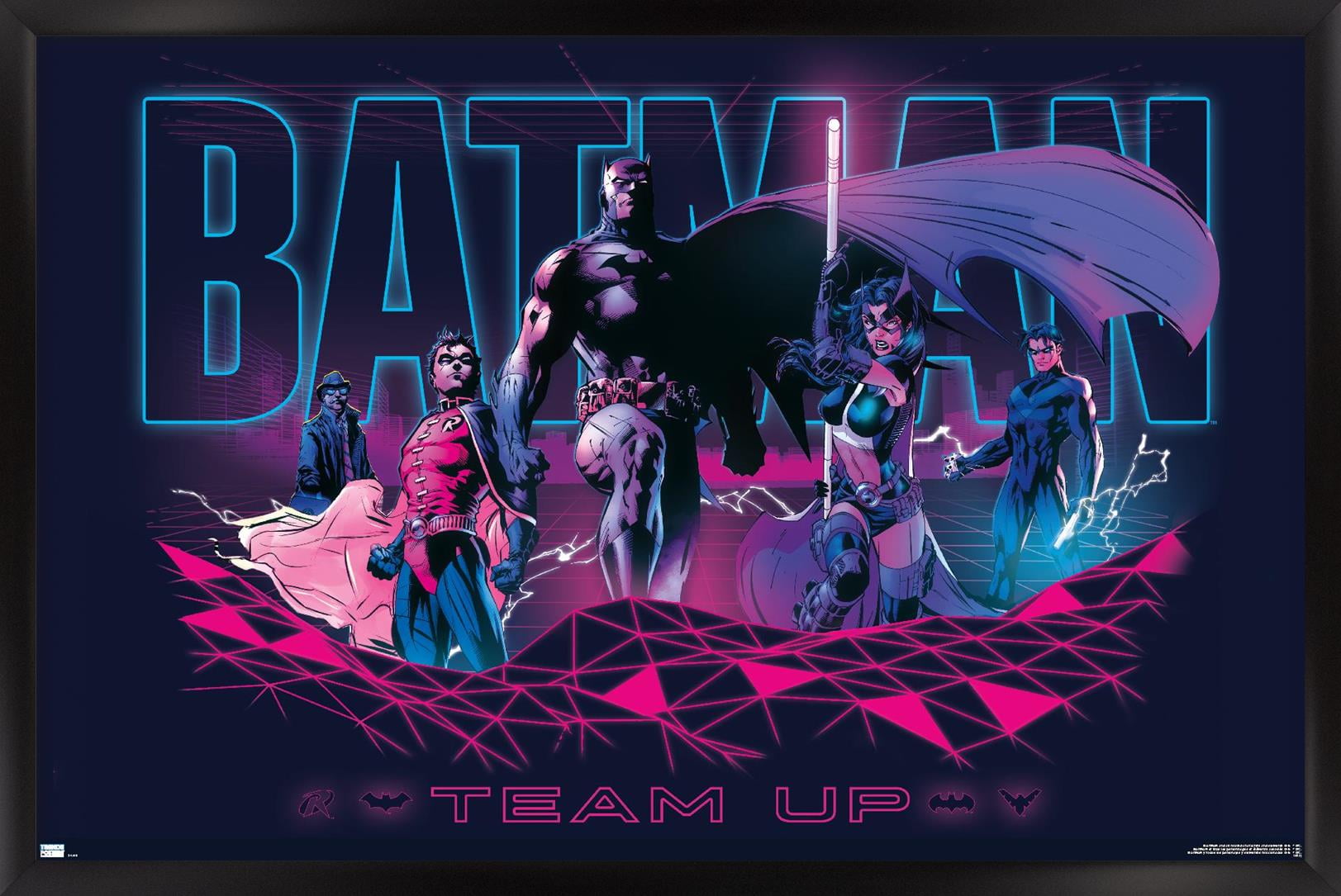 DC Comics Batman - Team Up Wall Poster, 14.725" x 22.375" Framed ...