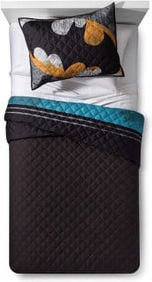 DC Comics Batman Twin/Full Quilt and Sham Set, Quilted Comforter ...