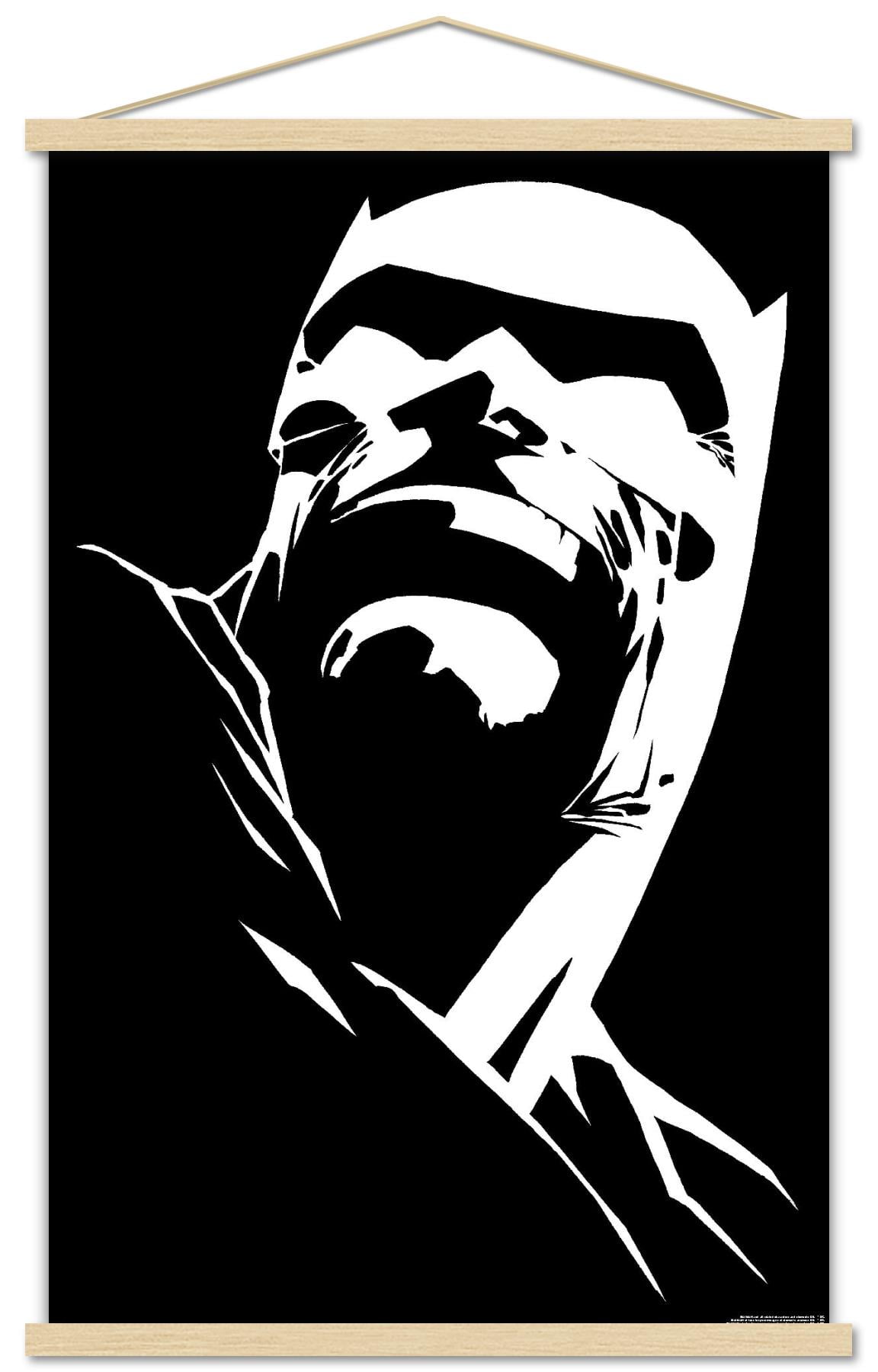 DC Comics Batman - White Cowl Wall Poster with Magnetic Frame, 22.375 ...