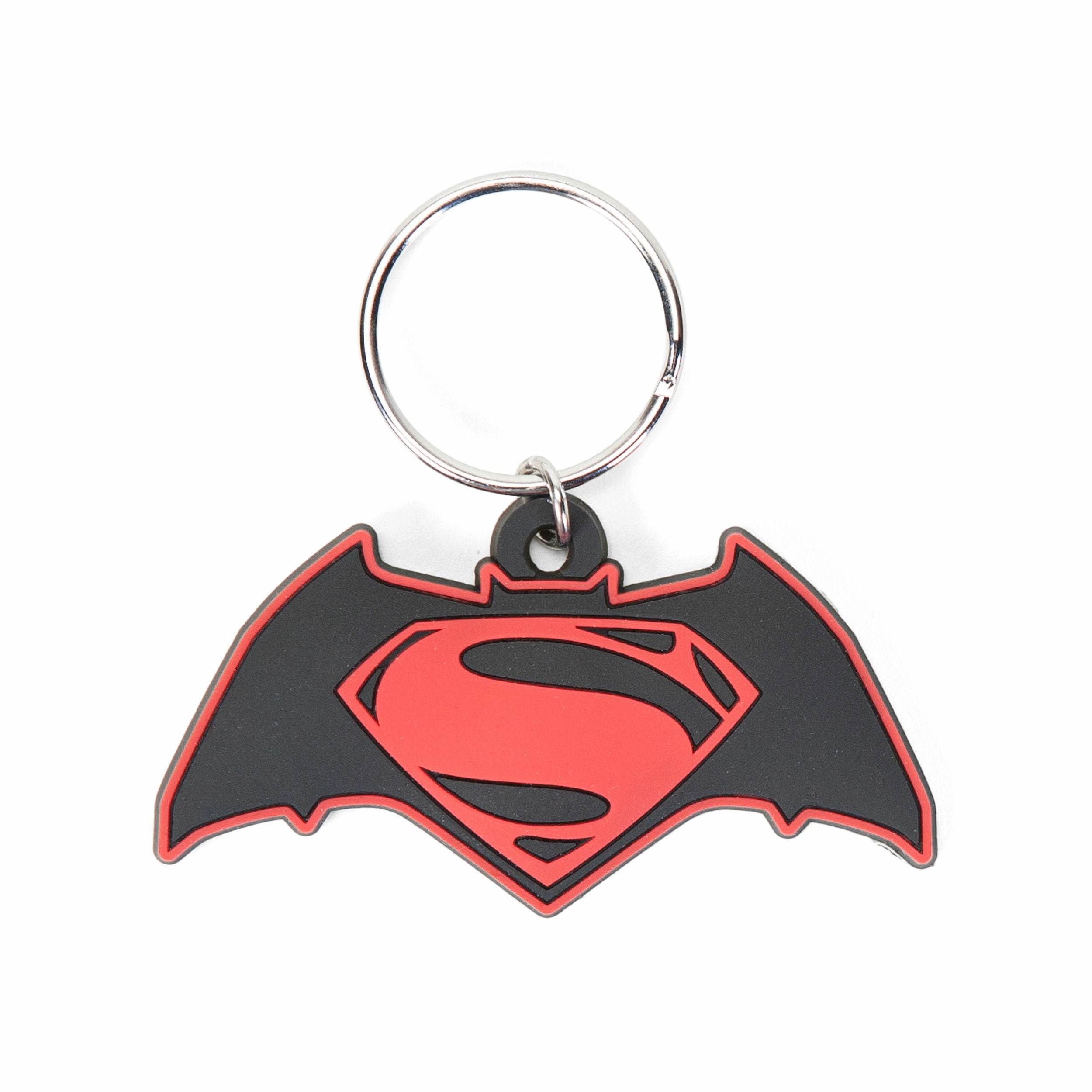 DC Comics Batman vs. Superman Logo Soft Touch PVC Keychain - Walmart.com