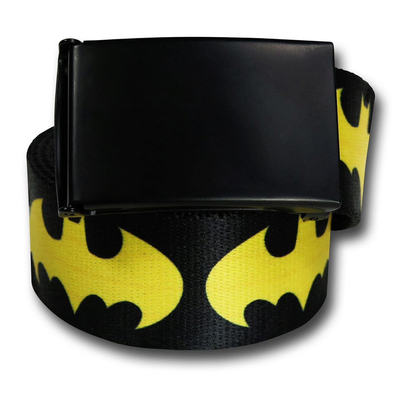 DC Comics Belt, Flip Web Belt Bat Signal Black Yellow, 1.5 Inch Wide ...