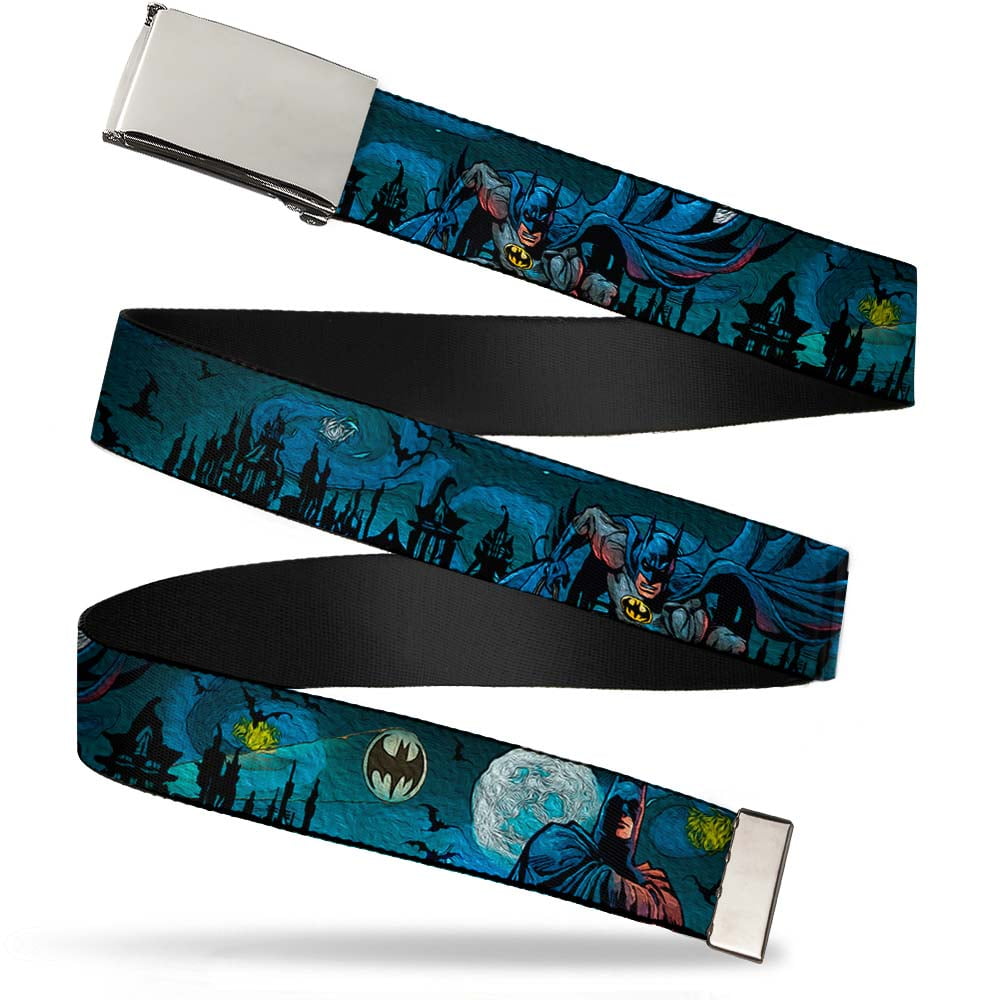 DC Comics Belt, Flip Web Belt Batman Gothic Knights Poses, 1.0 Inch ...