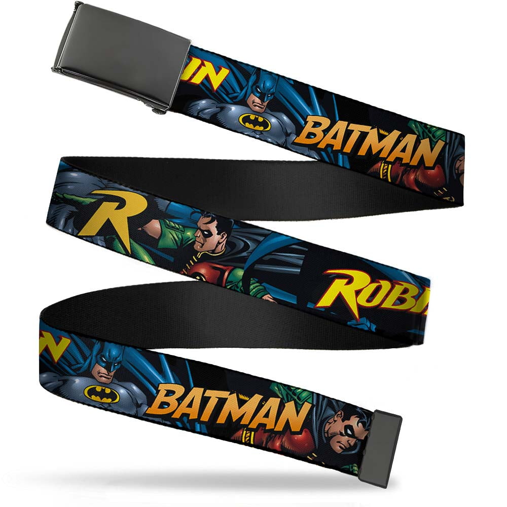 Adjustable Belt, Clamp Buckle, Cut-to-Fit, Batman Robin In Action Text ...
