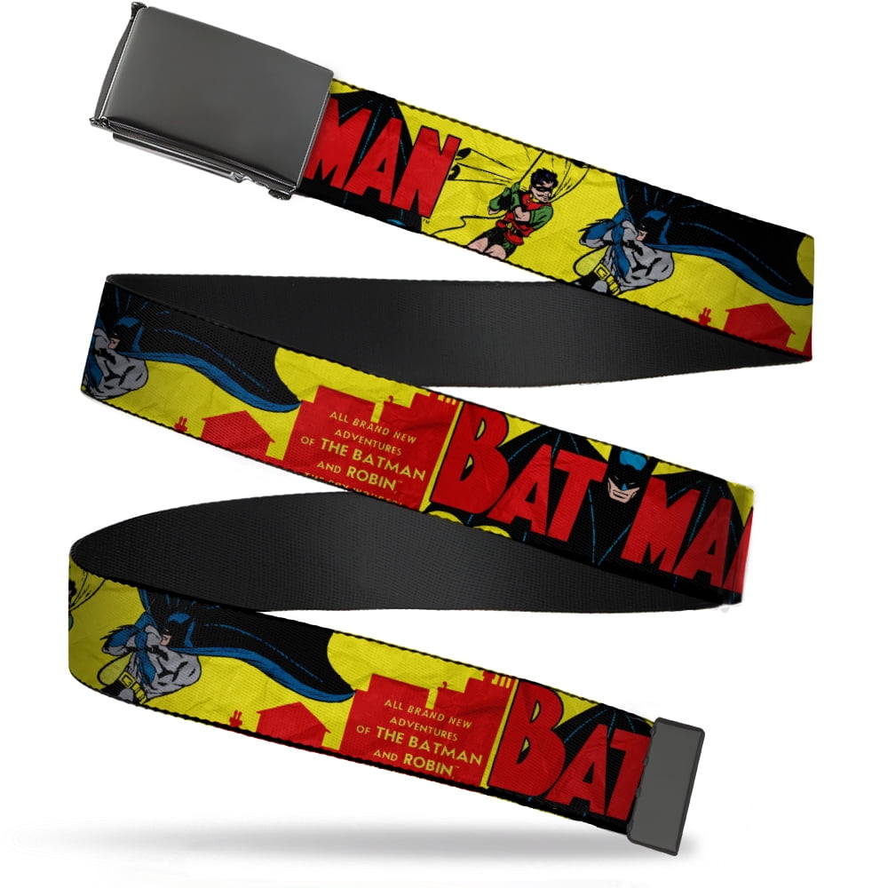 DC Comics Belt, Flip Web Belt Classic Batman Issue 1 Robin Batman Cover ...