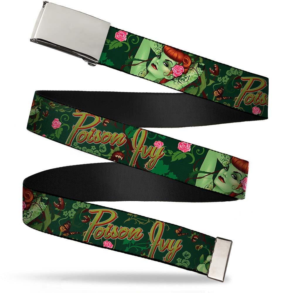 DC Comics Belt, Flip Web Belt Poison Ivy Bombshell Poses Greens Reds, 1 ...