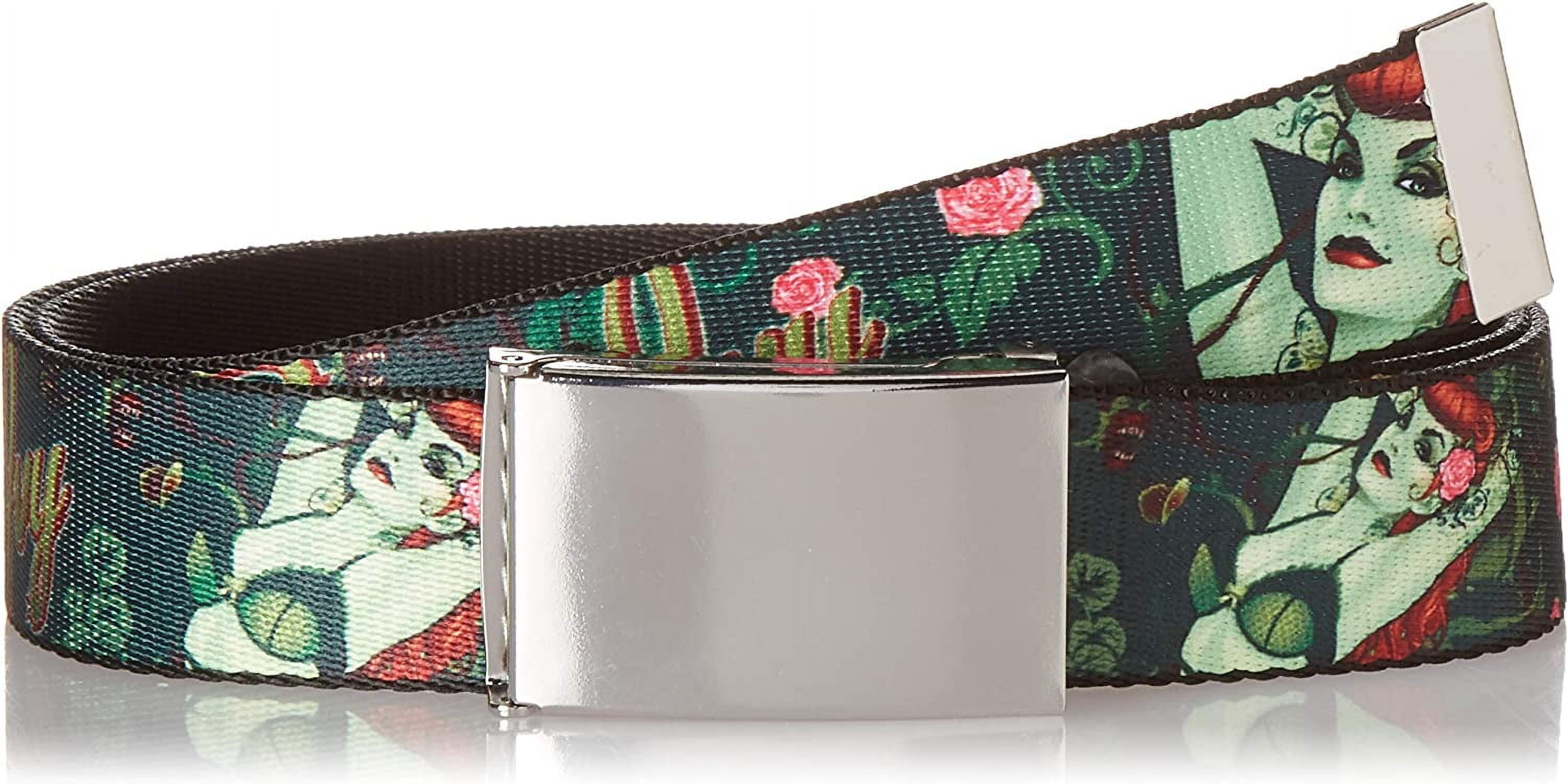 DC Comics Belt, Flip Web Belt Poison Ivy Bombshell Poses Greens Reds, 1 ...
