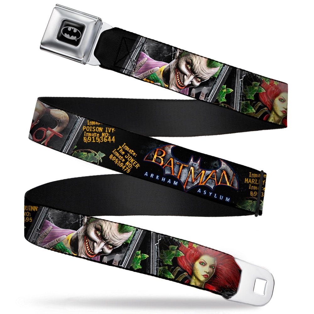 DC Comics Belt, Seatbelt Buckle Belt, Batman Arkham Asylum Patients ...