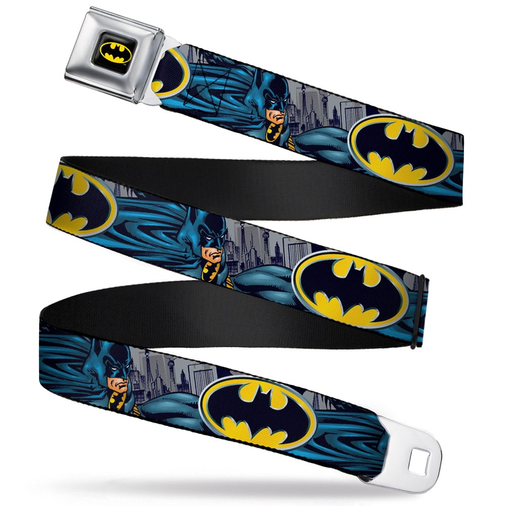DC Comics Belt, Seatbelt Buckle Belt, Batman Bold Power Pose Logo ...