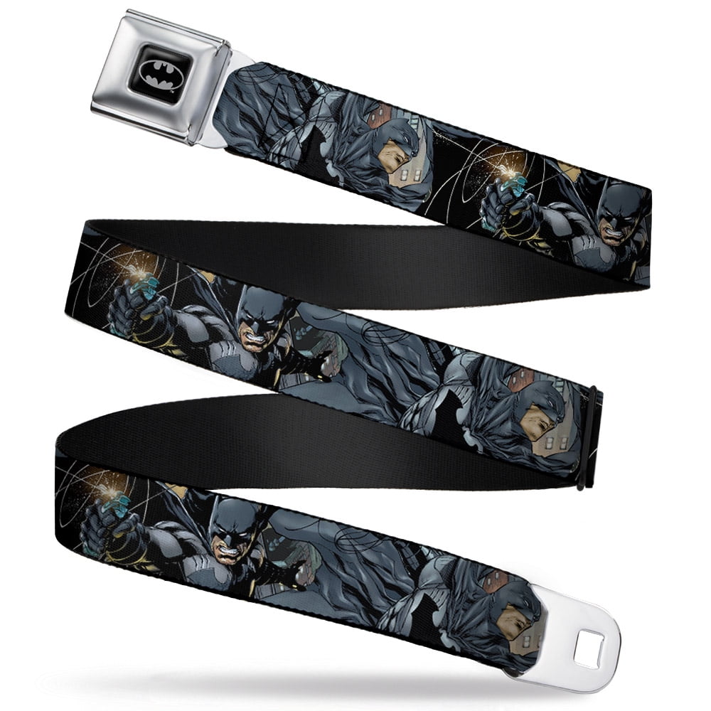 DC Comics Belt, Seatbelt Buckle Belt, New 52 Batman Shooting Jumping ...
