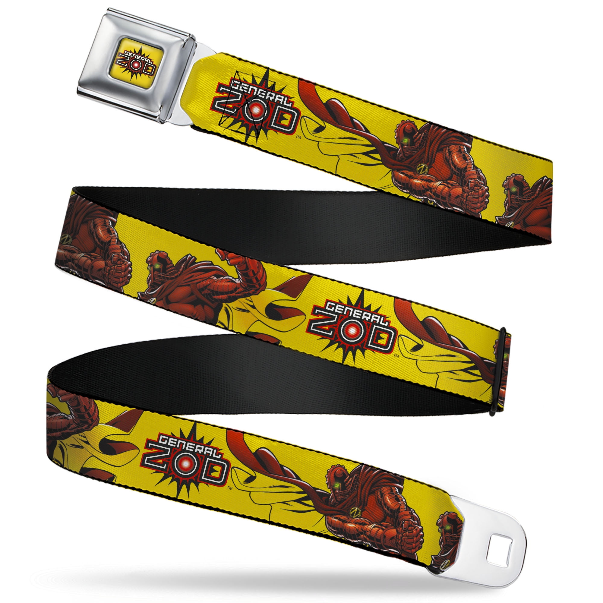DC Comics Belt, Seatbelt Buckle Belt, Superman Villain General Zod ...
