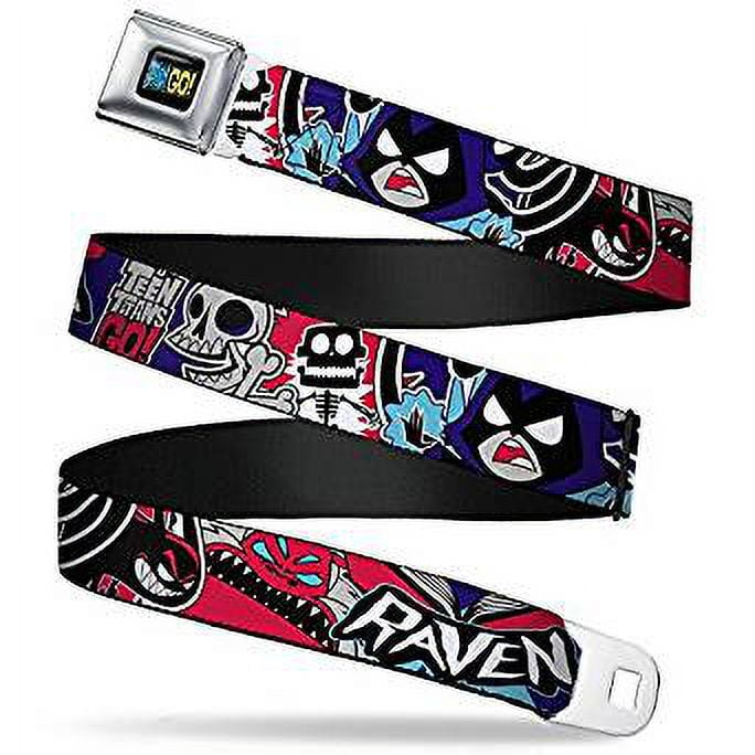 DC Comics Belt, Seatbelt Buckle Belt, Teen Titans Go Raven Demon Trigon ...
