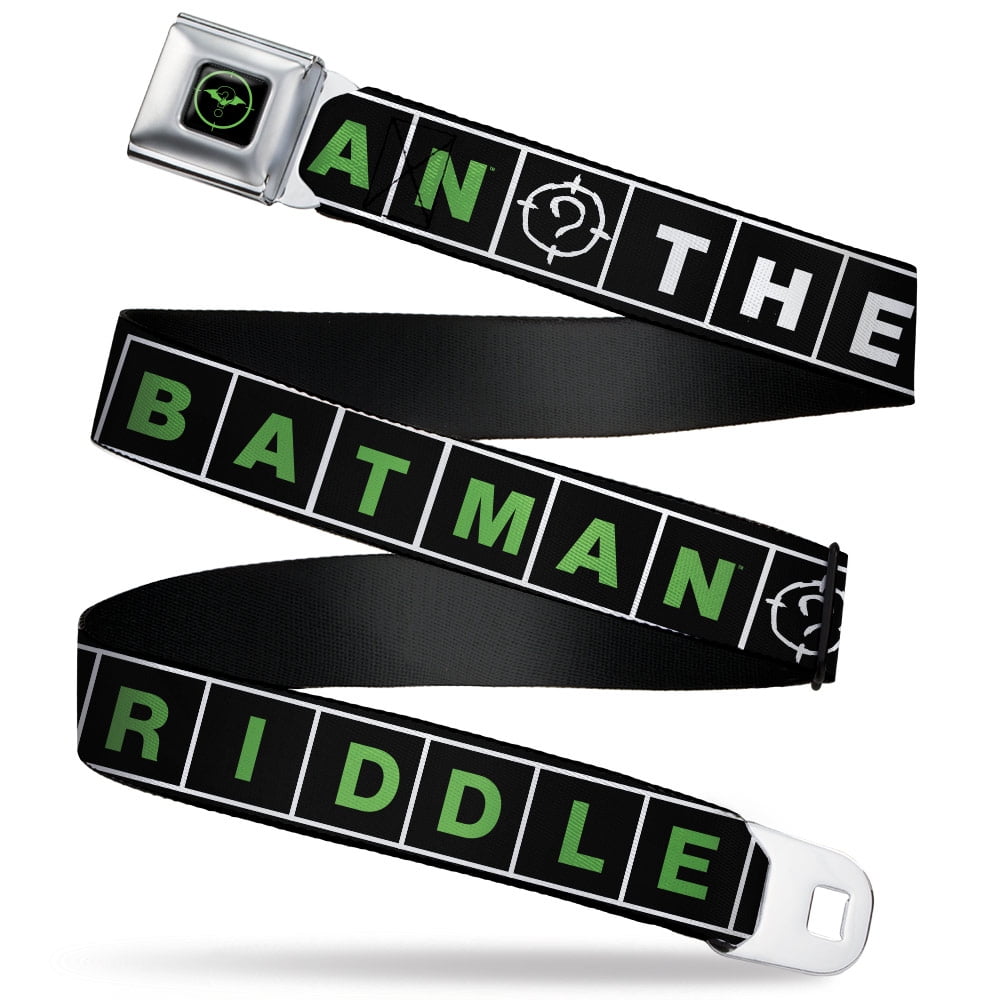 DC Comics Belt, Seatbelt Buckle Belt, The Batman Movie Crossword Puzzle ...