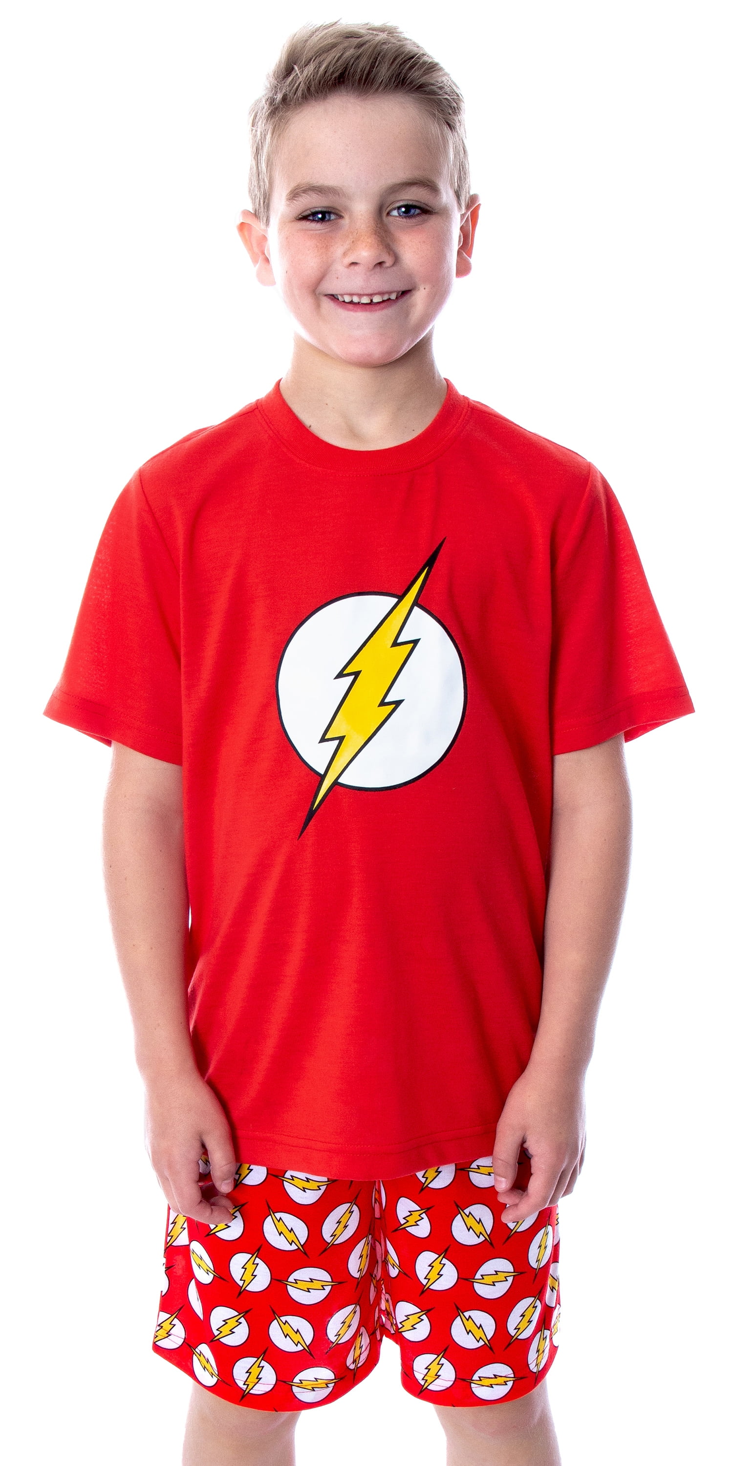 DC Comics Kids' The Flash Superhero Logo Pajama Short Set - Walmart.com