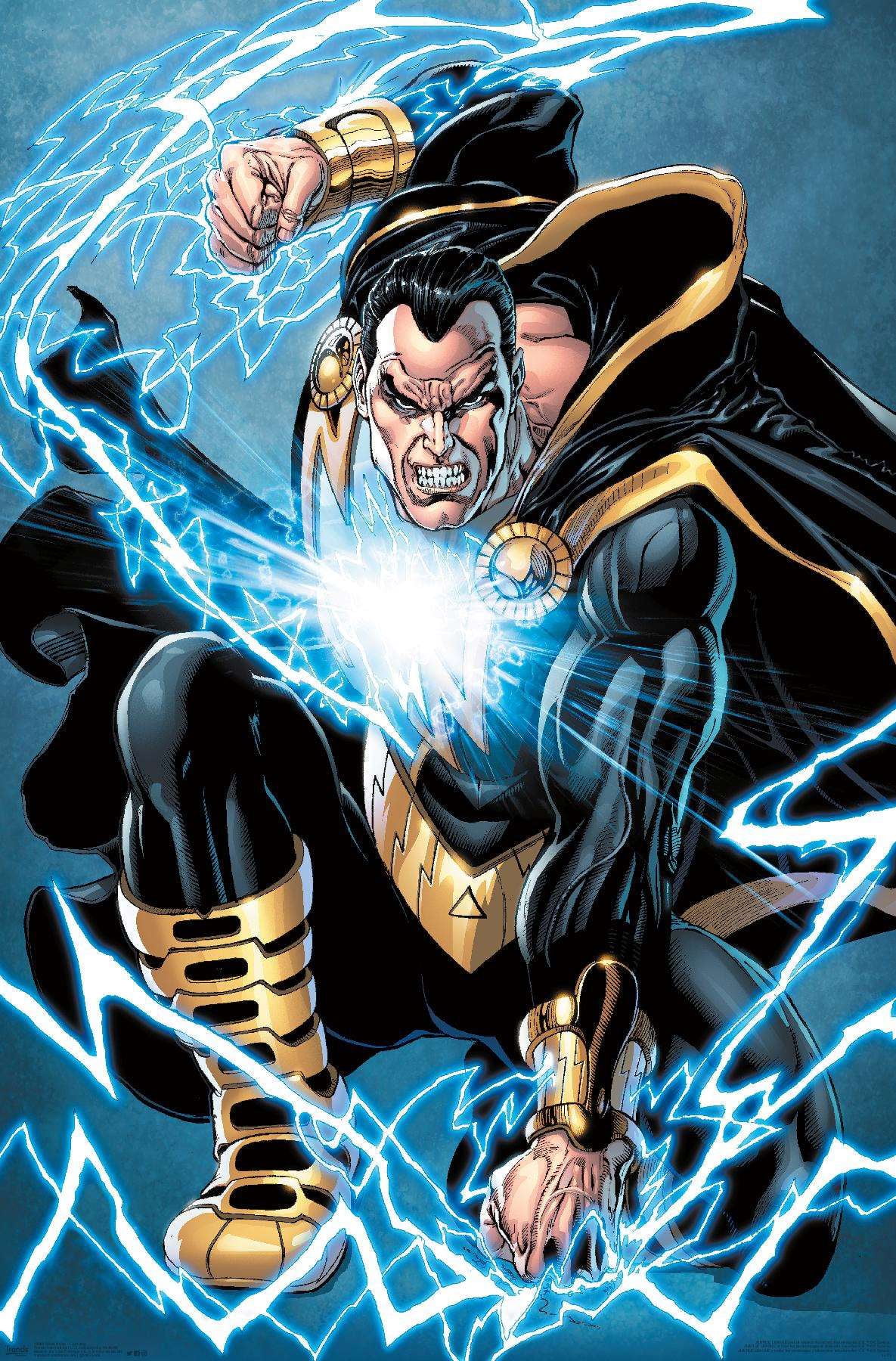 DC Comics - Black Adam - Lightning Wall Poster, 14.725" x 22.375 ...