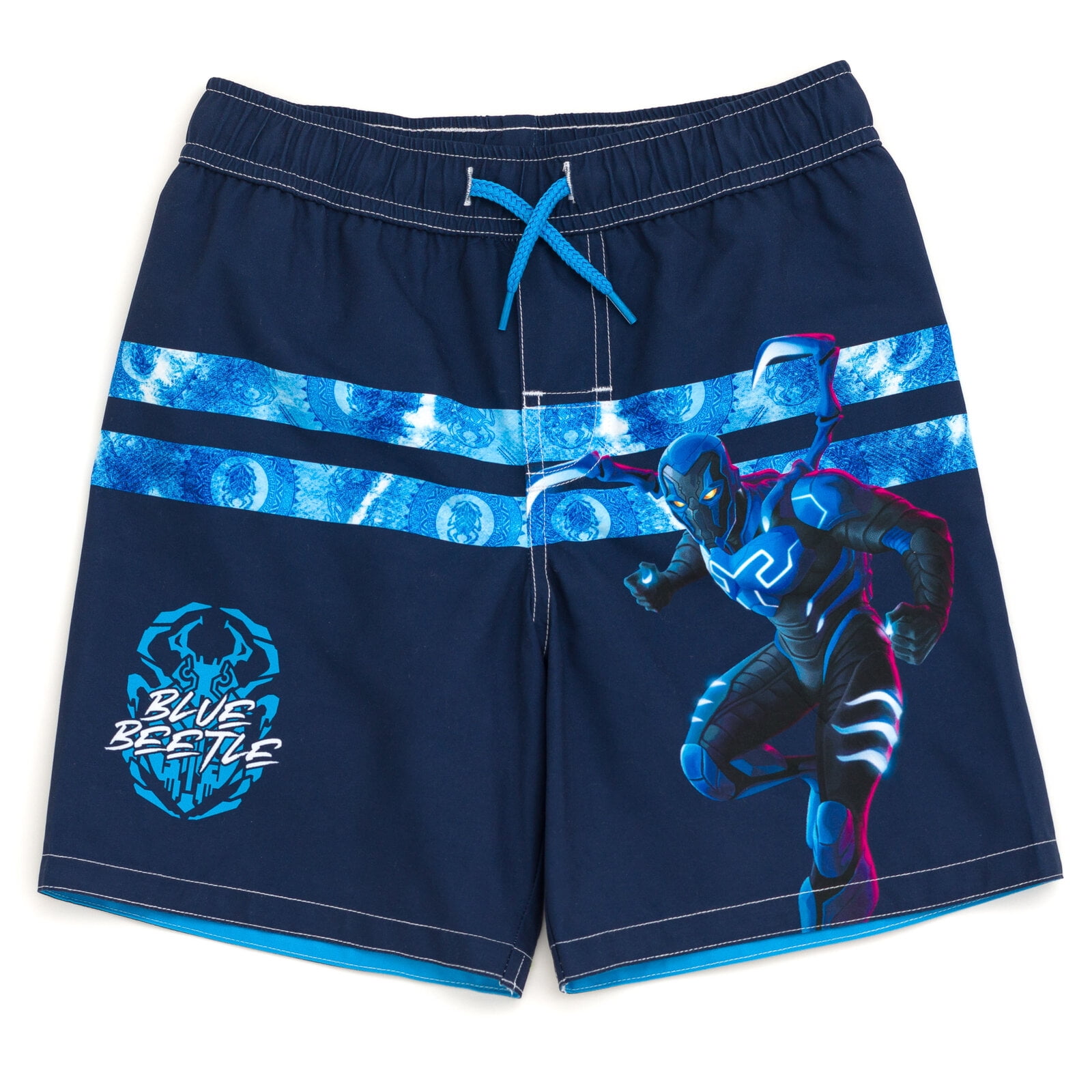 DC Comics Blue Beetle Little Boys UPF 50+ Swim Trunks Bathing Suit ...