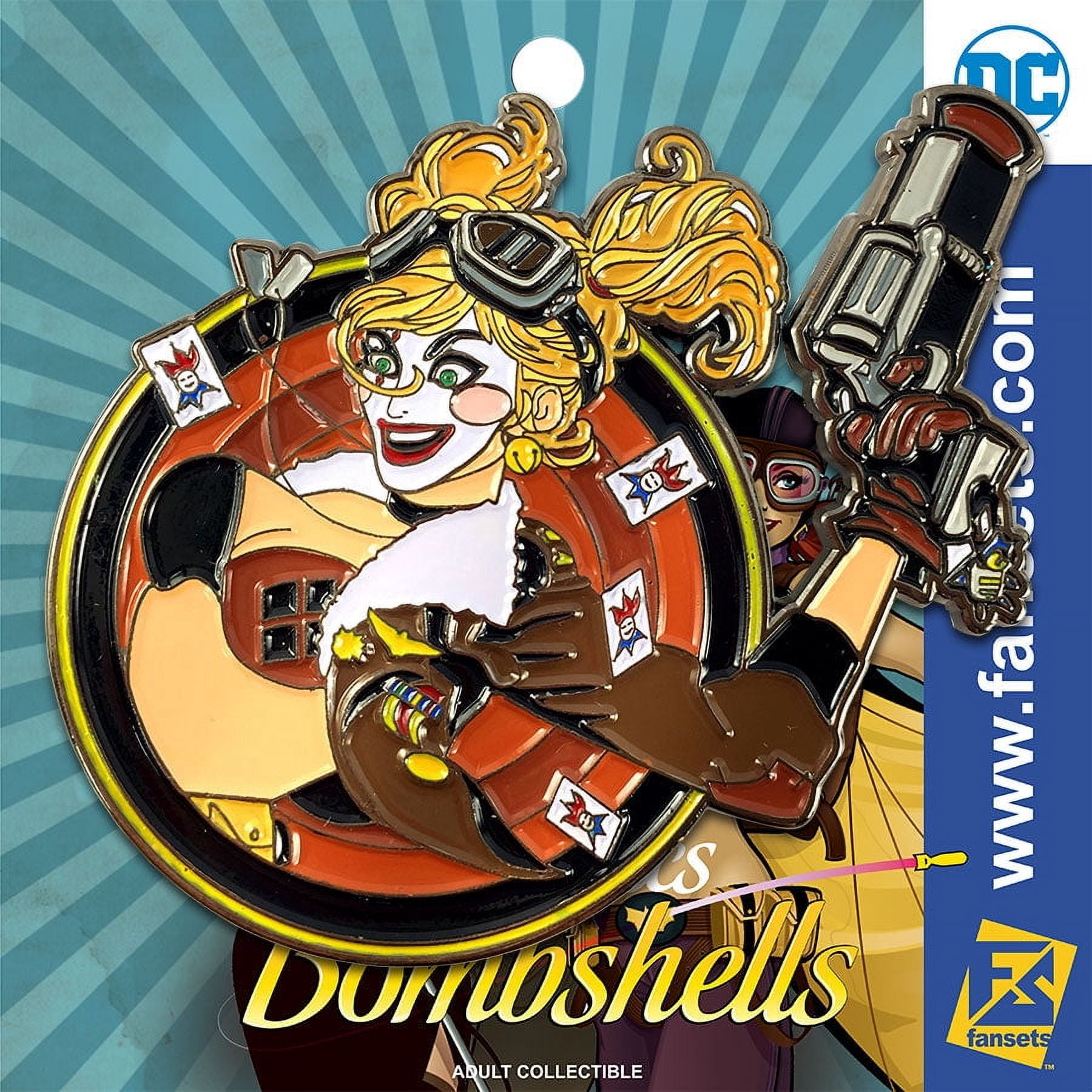DC Comics Bombshells Harley Quinn Badge Licensed FanSets Pin - Walmart.com