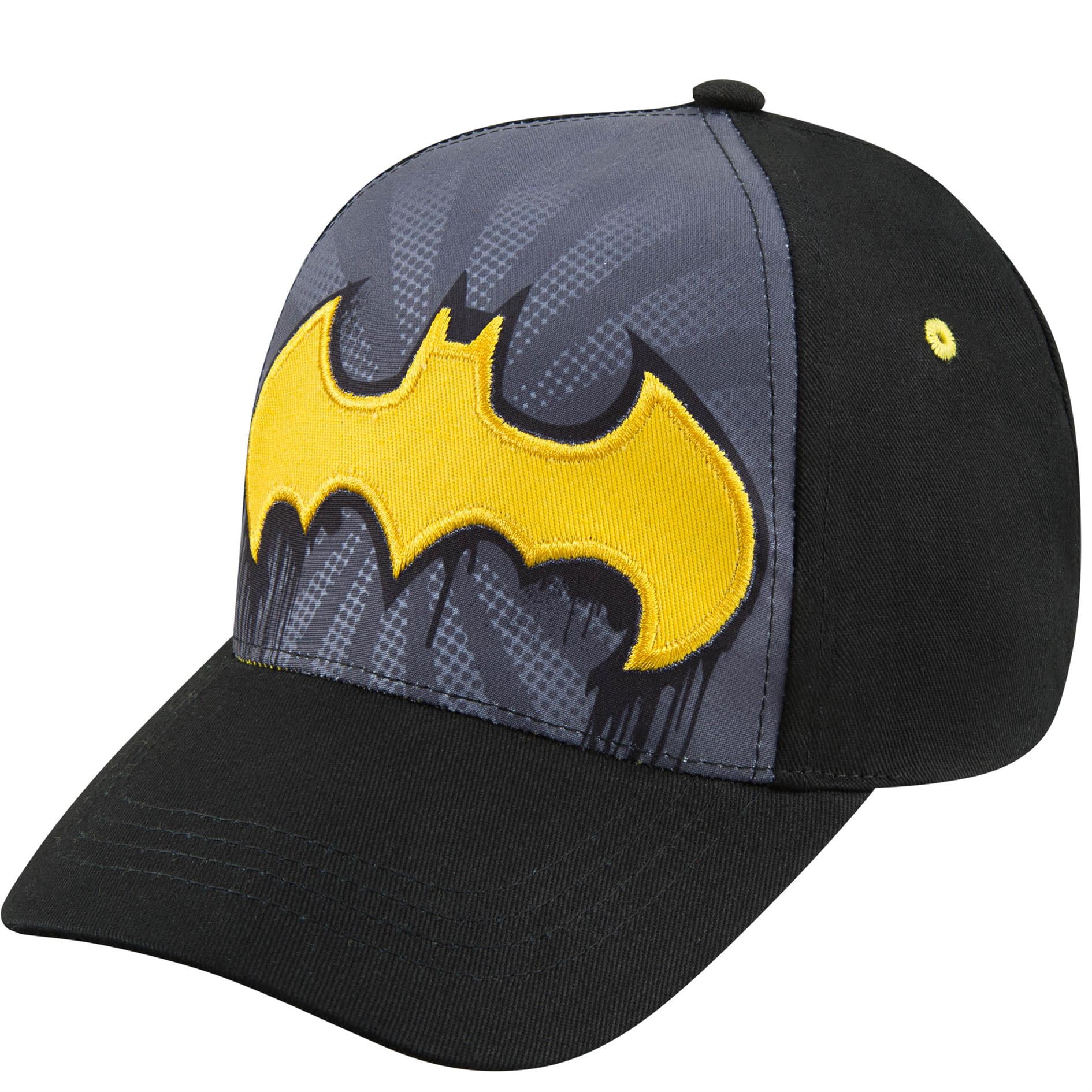 DC Comics Boys Batman Baseball Cap - Age 4-7 Black/Yellow - Walmart.com