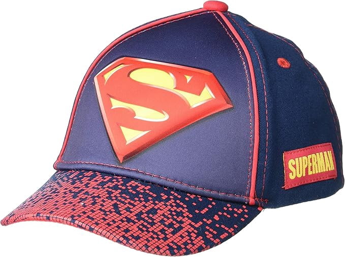 DC Comics Boys' Super Hero Baseball Cap - 3D Superman, Batman, Justice ...