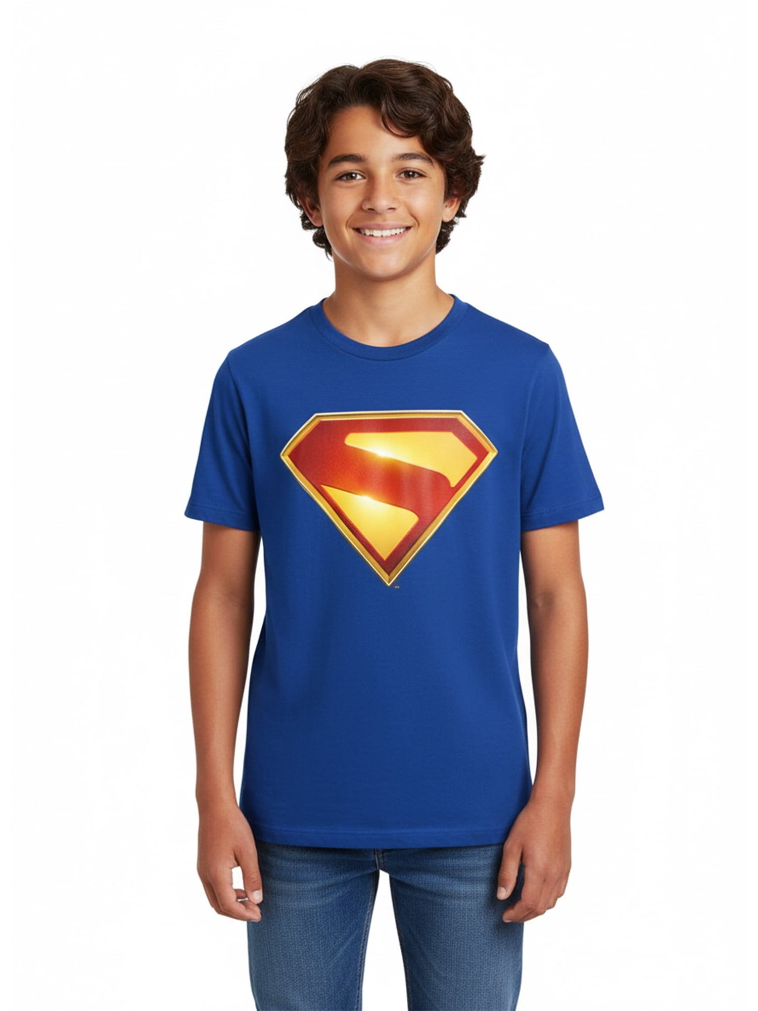 DC Comics, Boys' & Big Boys' Superman Logo Graphic T-Shirt, Sizes 4-18 ...