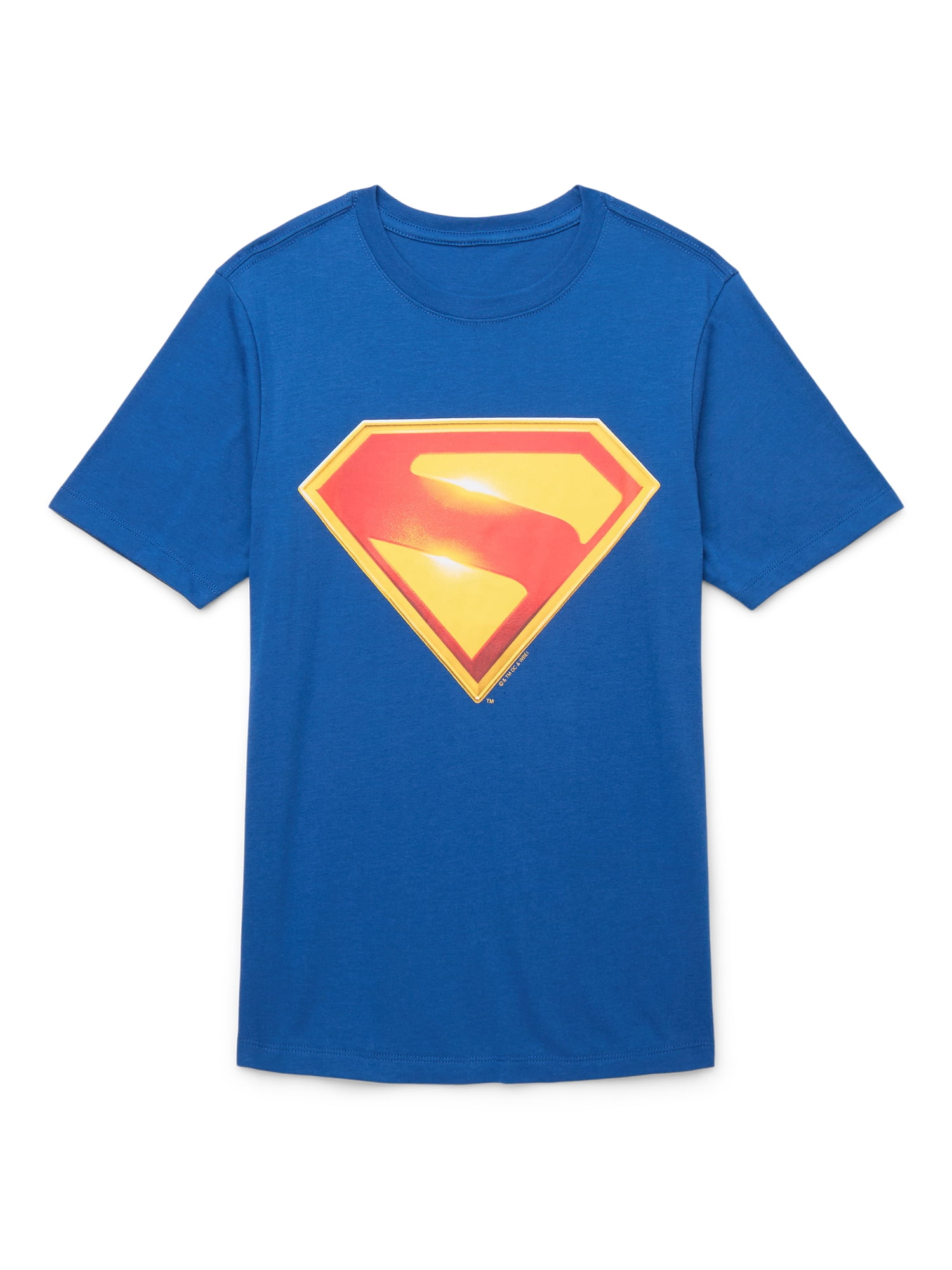 DC Comics Boys Superman Logo Graphic T-Shirt, Sizes 4-18 - Walmart.com