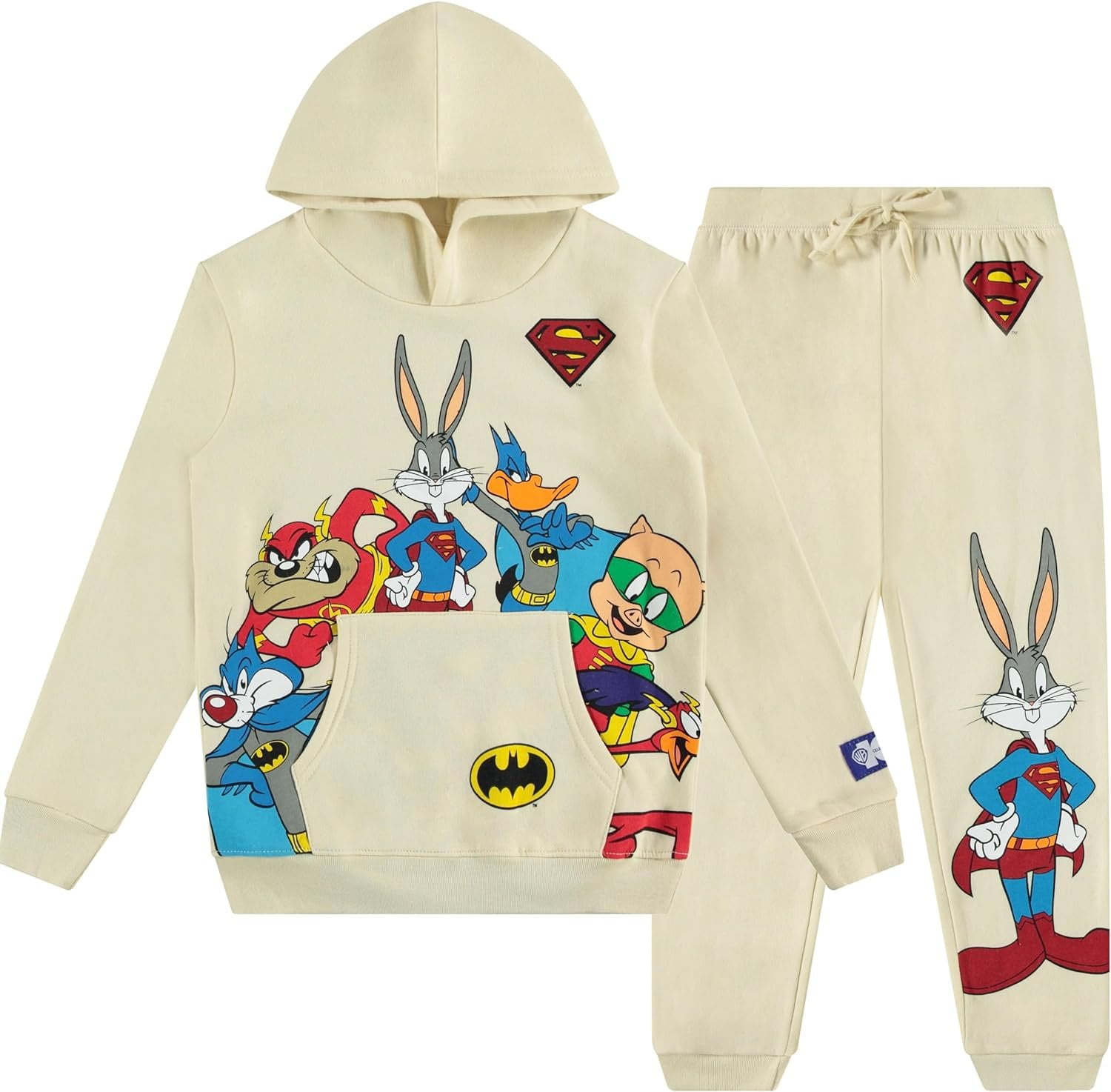 DC Comics Boys Superman Pullover Hoodie and Sweatpants Clothing Set ...