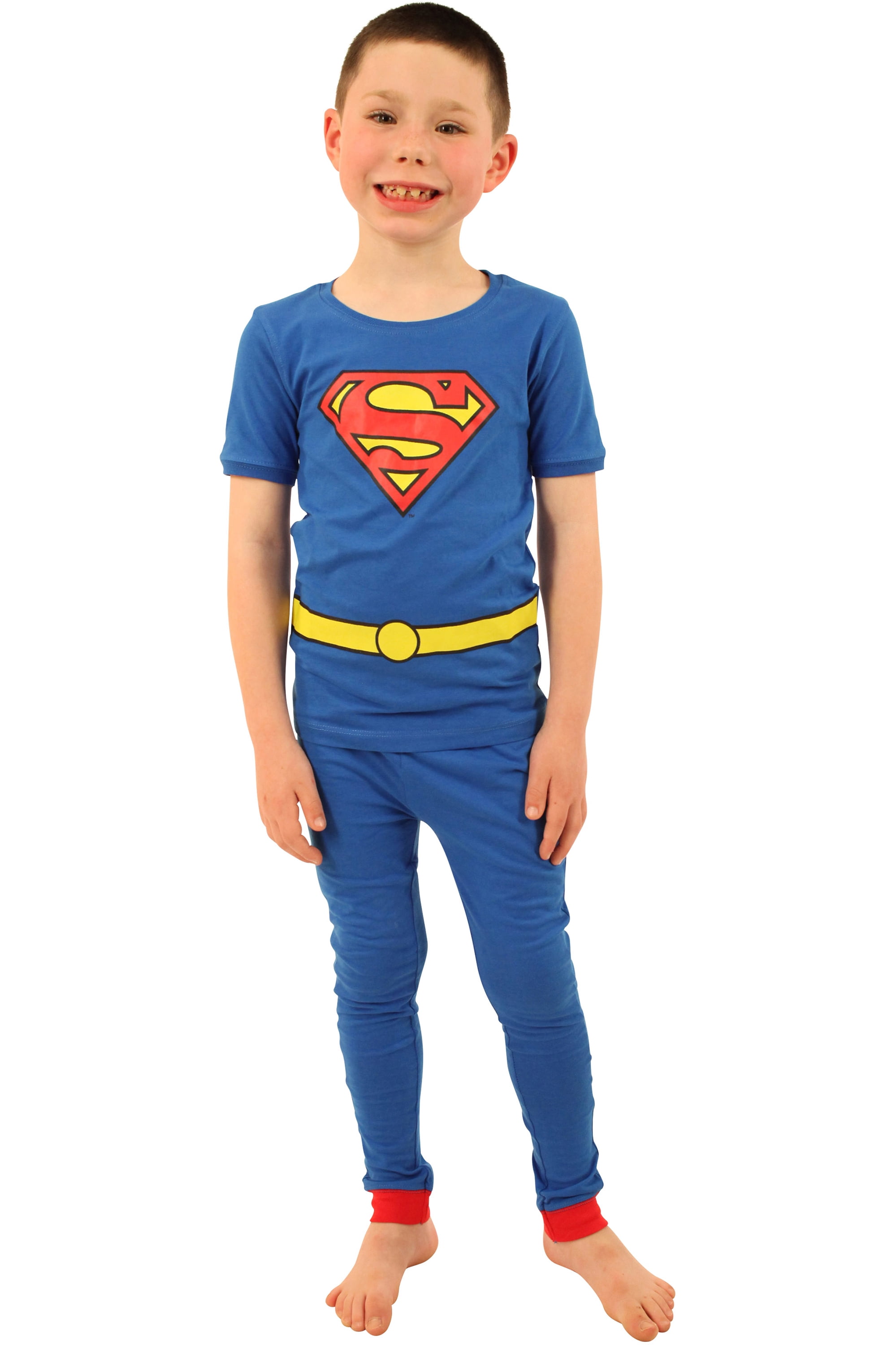 DC Comics Boys Superman Superhero Cotton Costume Pajama Set - Walmart.com